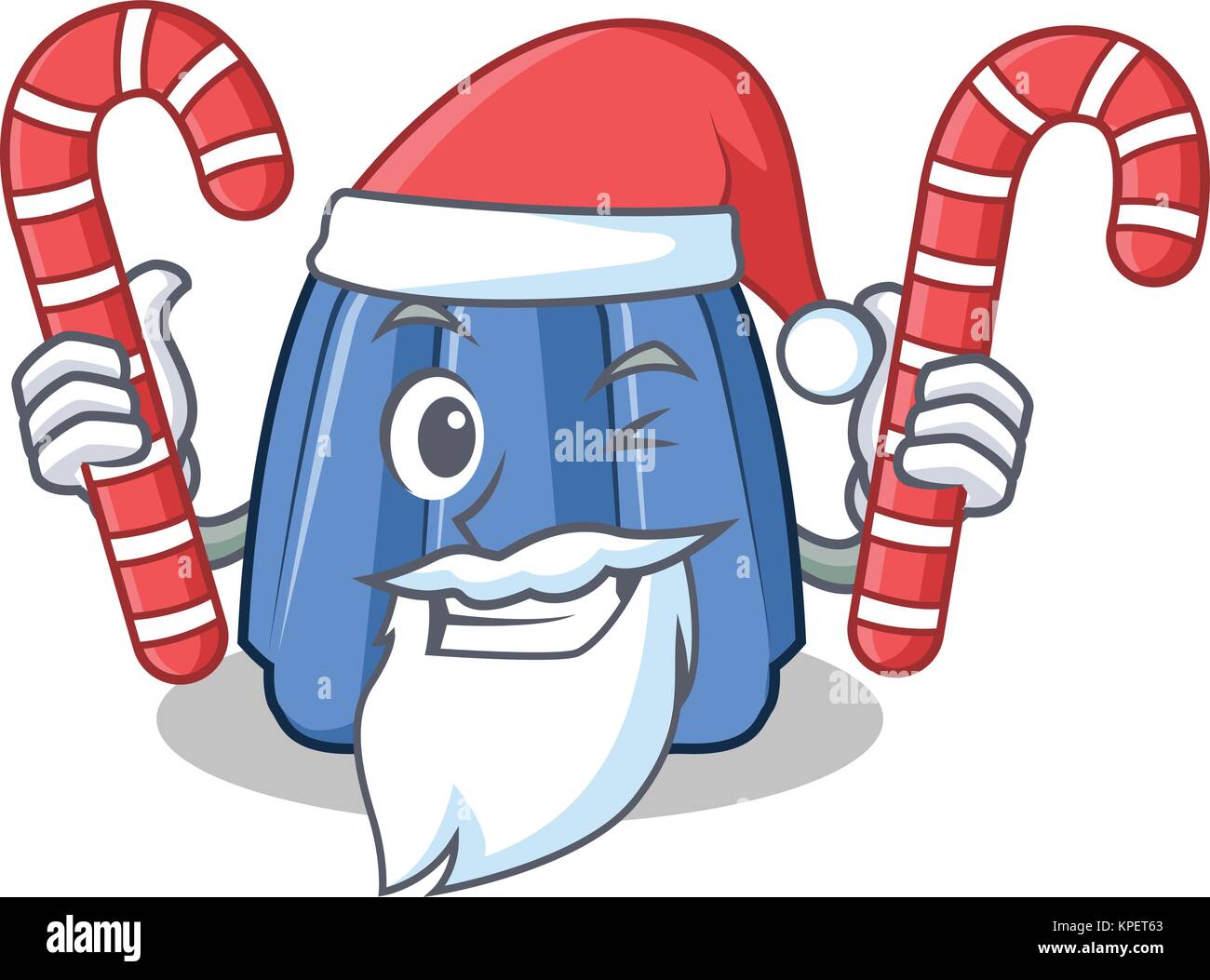 Santa with candy jelly character cartoon style Stock Vector Image & Art ...