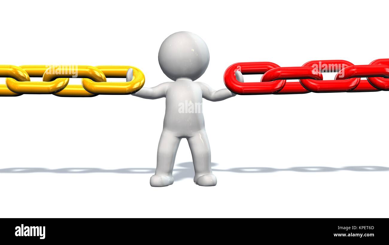 Human chain project Cut Out Stock Images & Pictures - Alamy