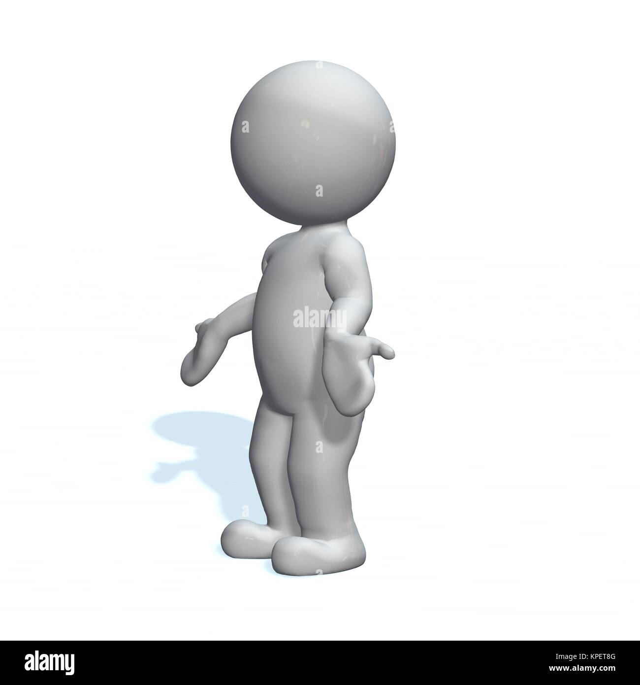 explain - 3d man isolated Stock Photo - Alamy