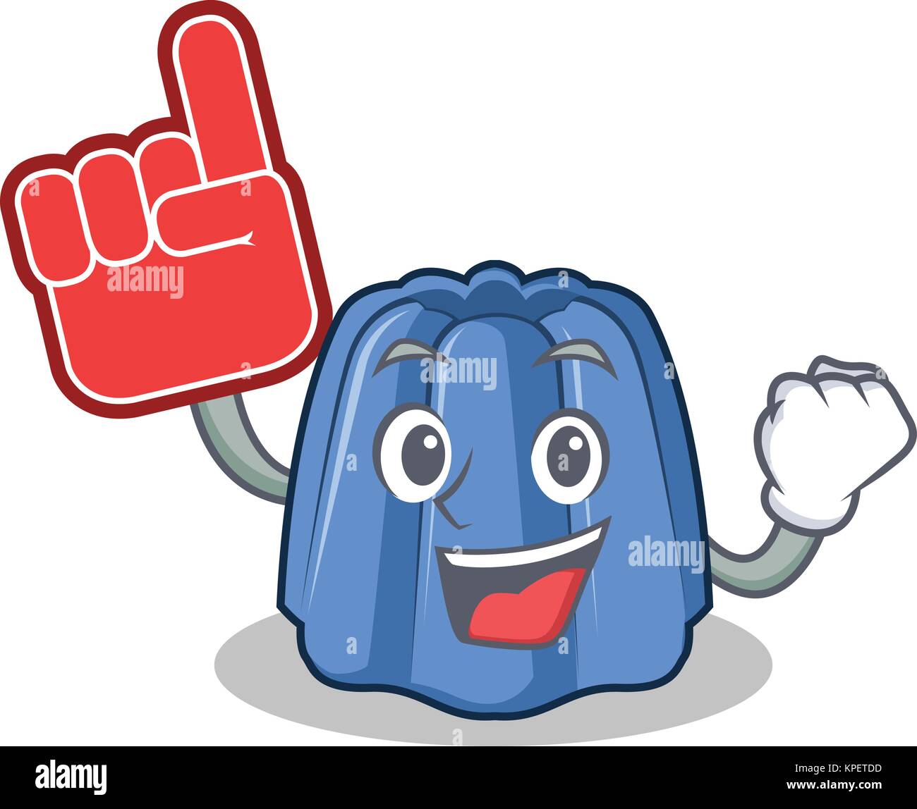 Foam finger jelly character cartoon style Stock Vector Image & Art - Alamy