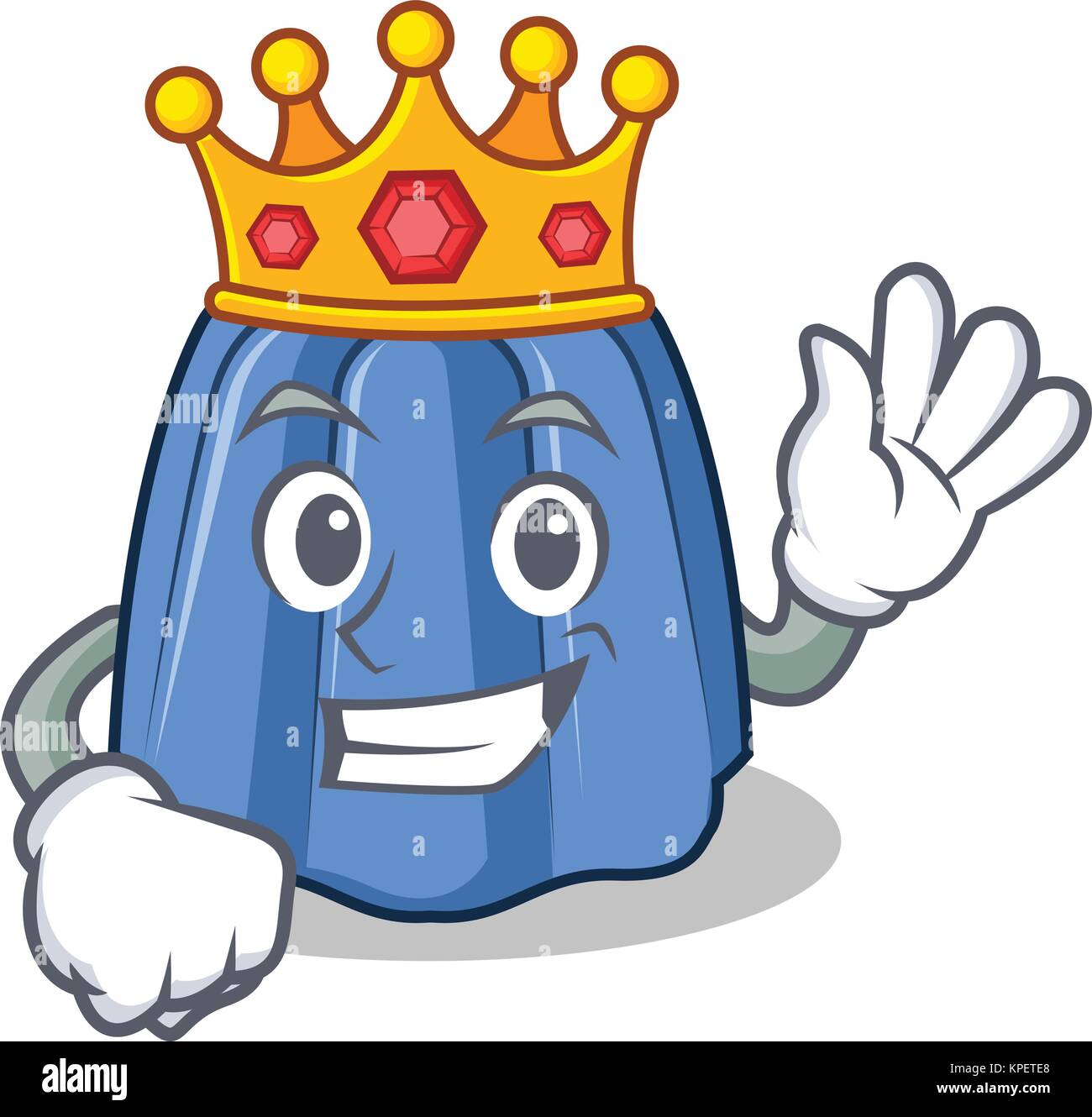 King jelly character cartoon style Stock Vector Image & Art - Alamy