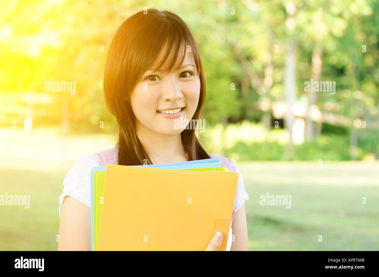 Pretty female college student going hi-res stock photography and images ...