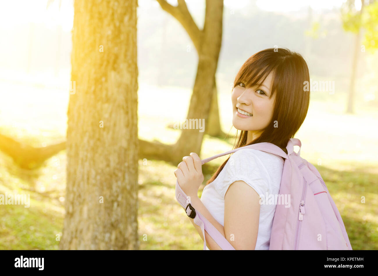 Pretty female college student going hi-res stock photography and images ...