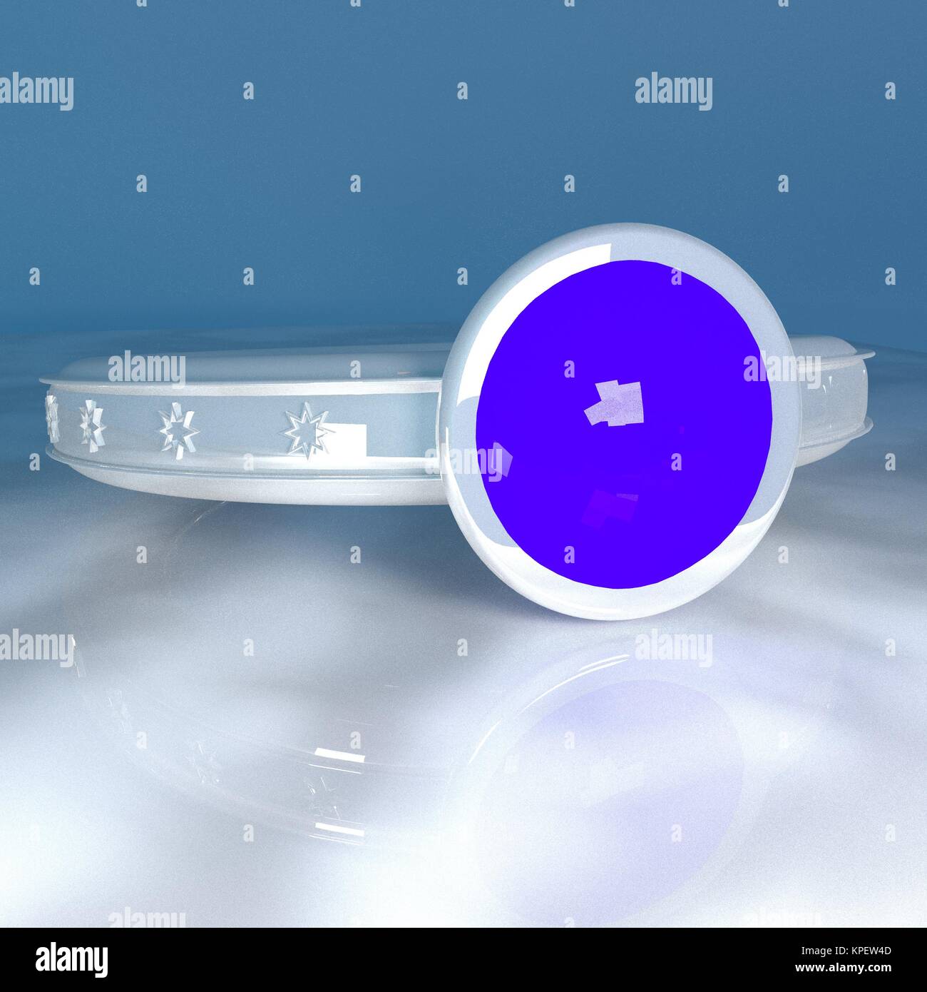 Blue ring, 3d Stock Photo - Alamy