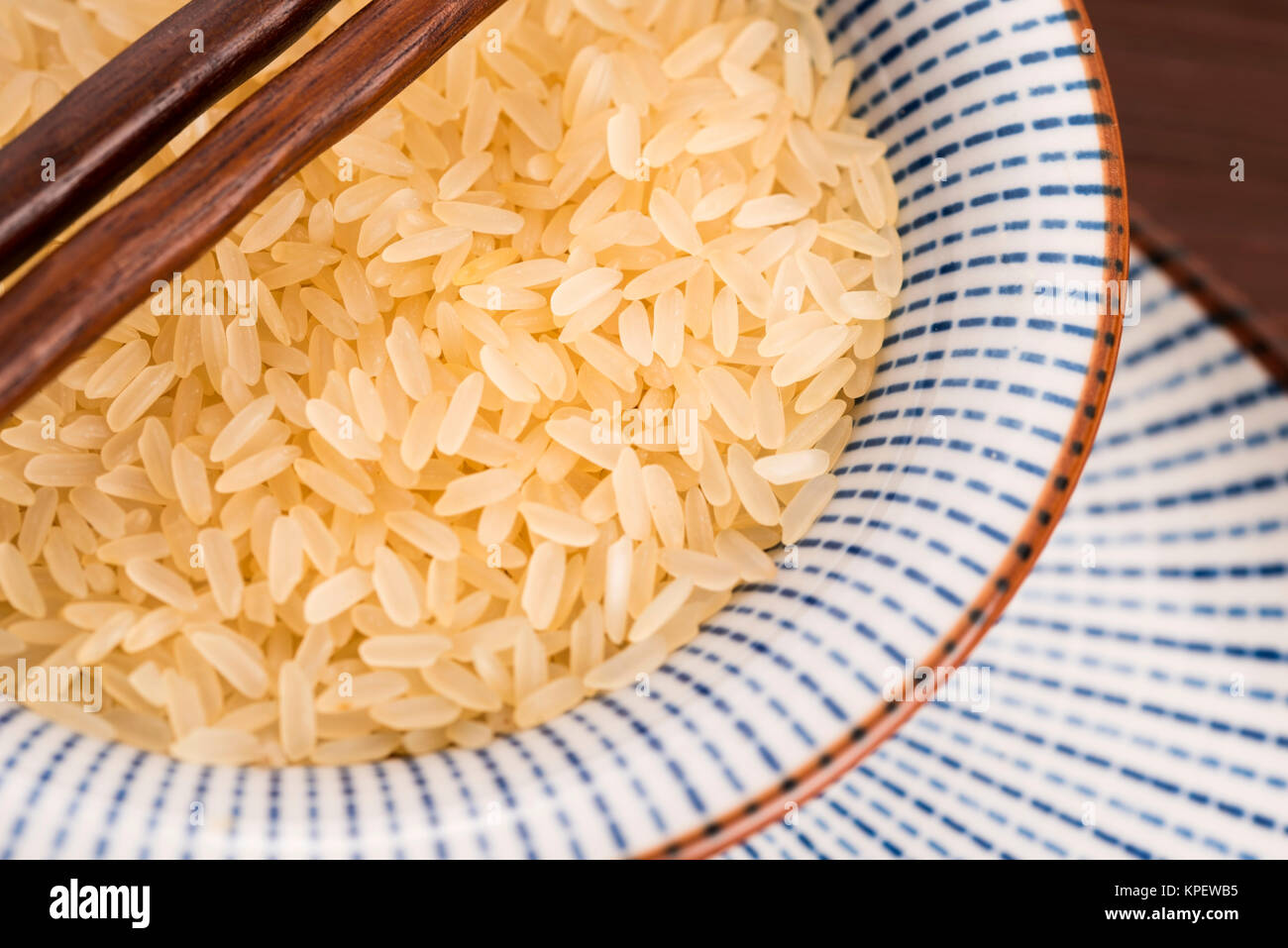 bowl of parboiled risotto rice Stock Photo - Alamy