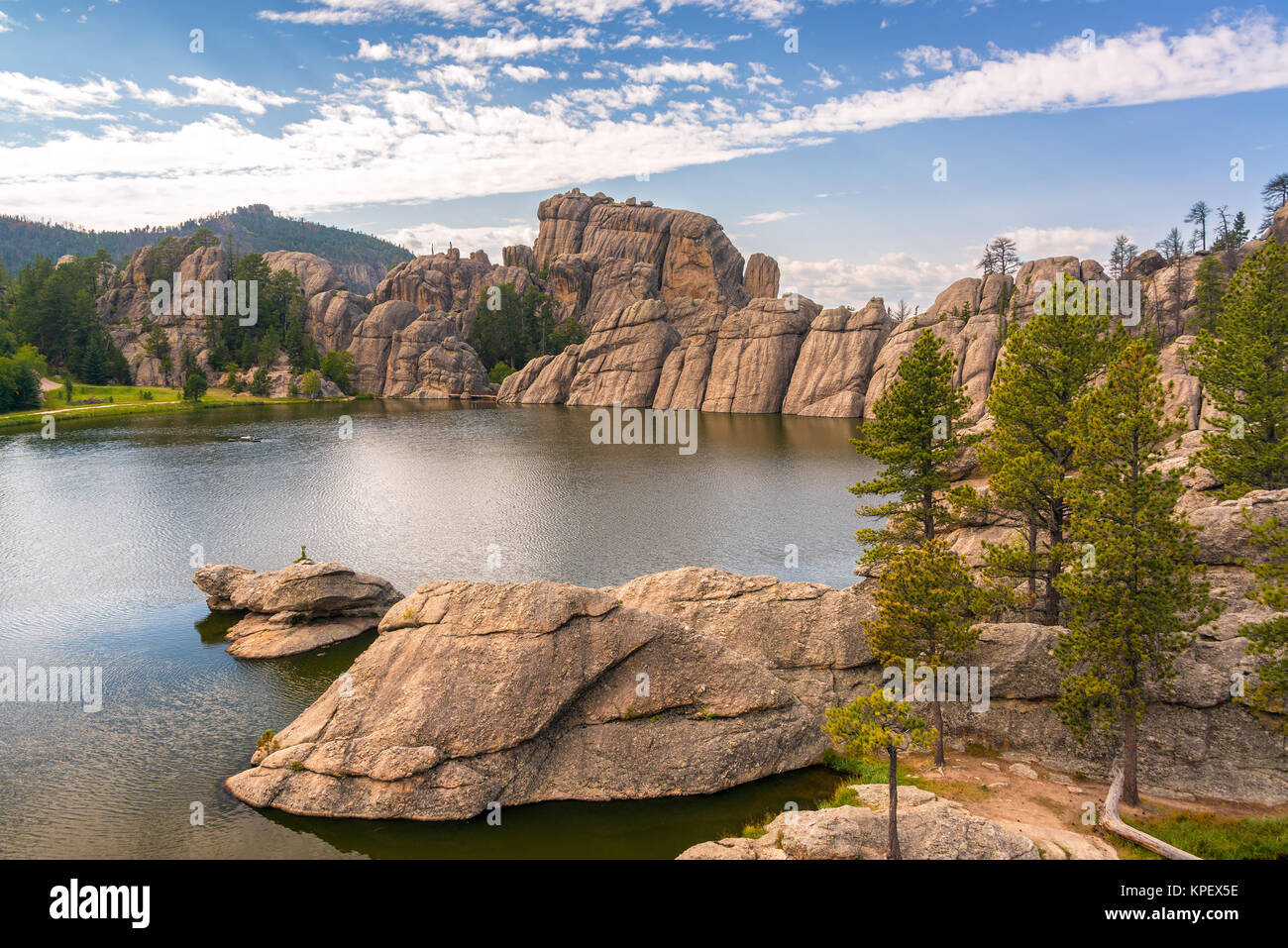 Sylvan Lake View Stock Photo - Alamy