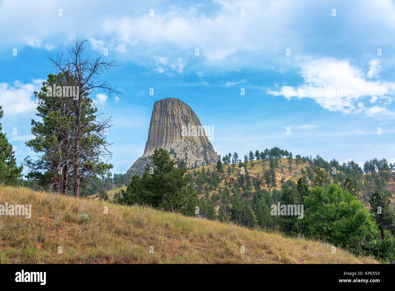 Devil's tower volcano hi-res stock photography and images - Alamy