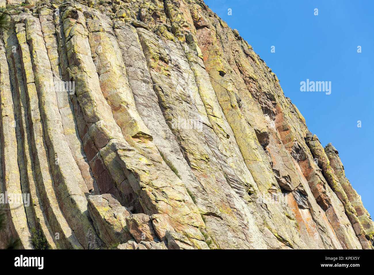 Devils Tower Details Stock Photo - Alamy
