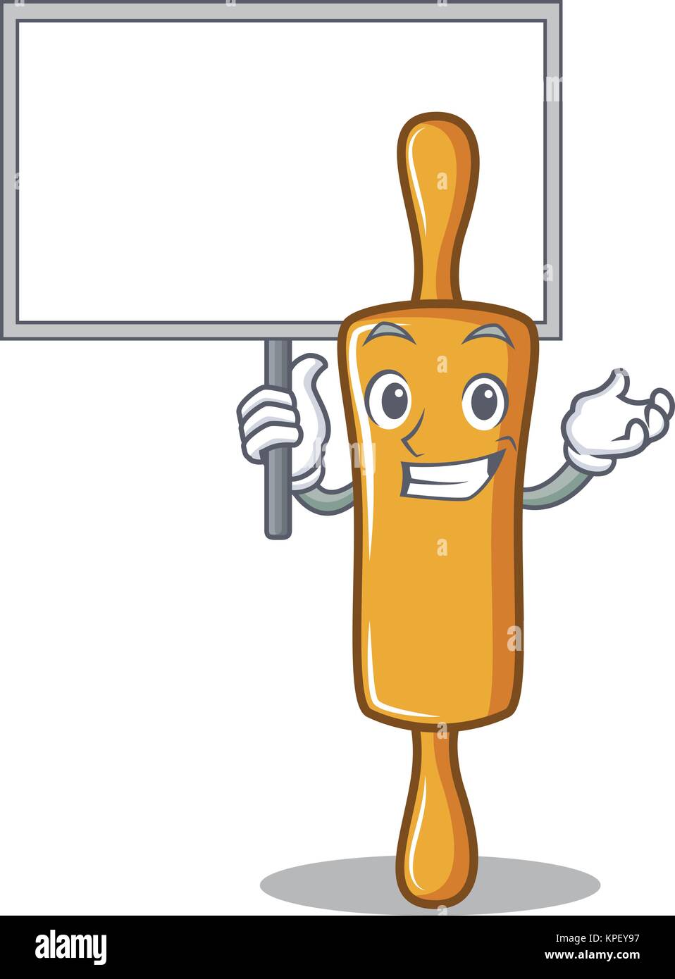 Bring board rolling pin character cartoon Stock Vector Image & Art - Alamy