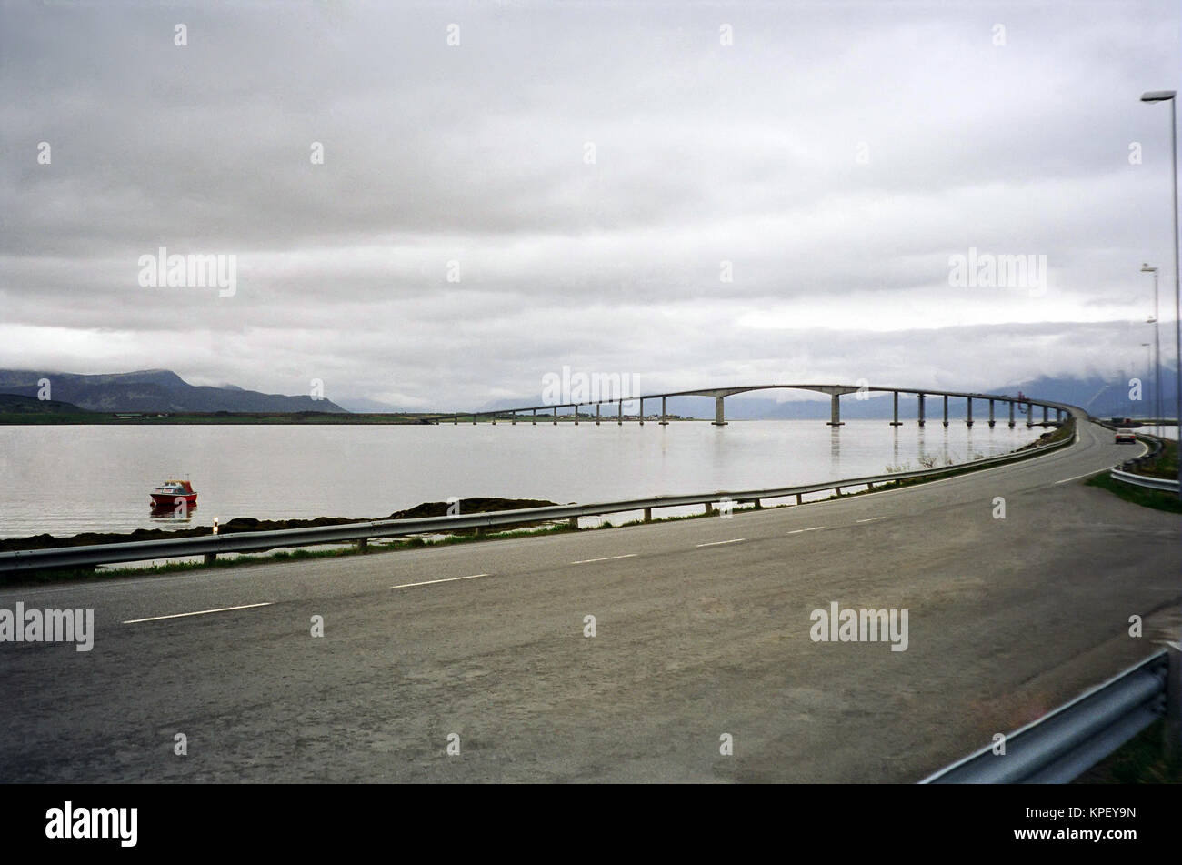 Bridge between islands in Norway Stock Photo - Alamy