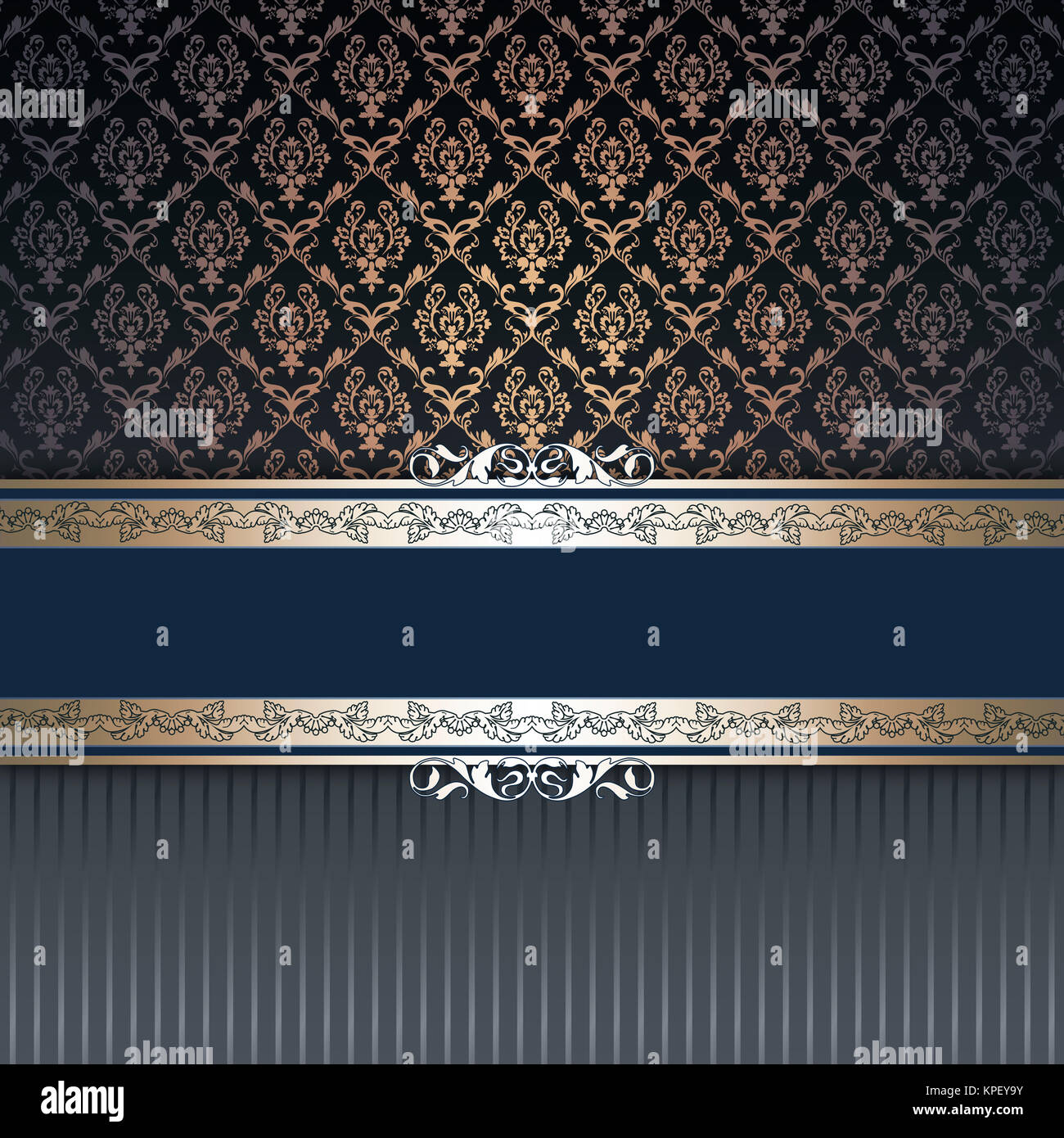 Decorative background with old-fashioned ornament and space for the ...