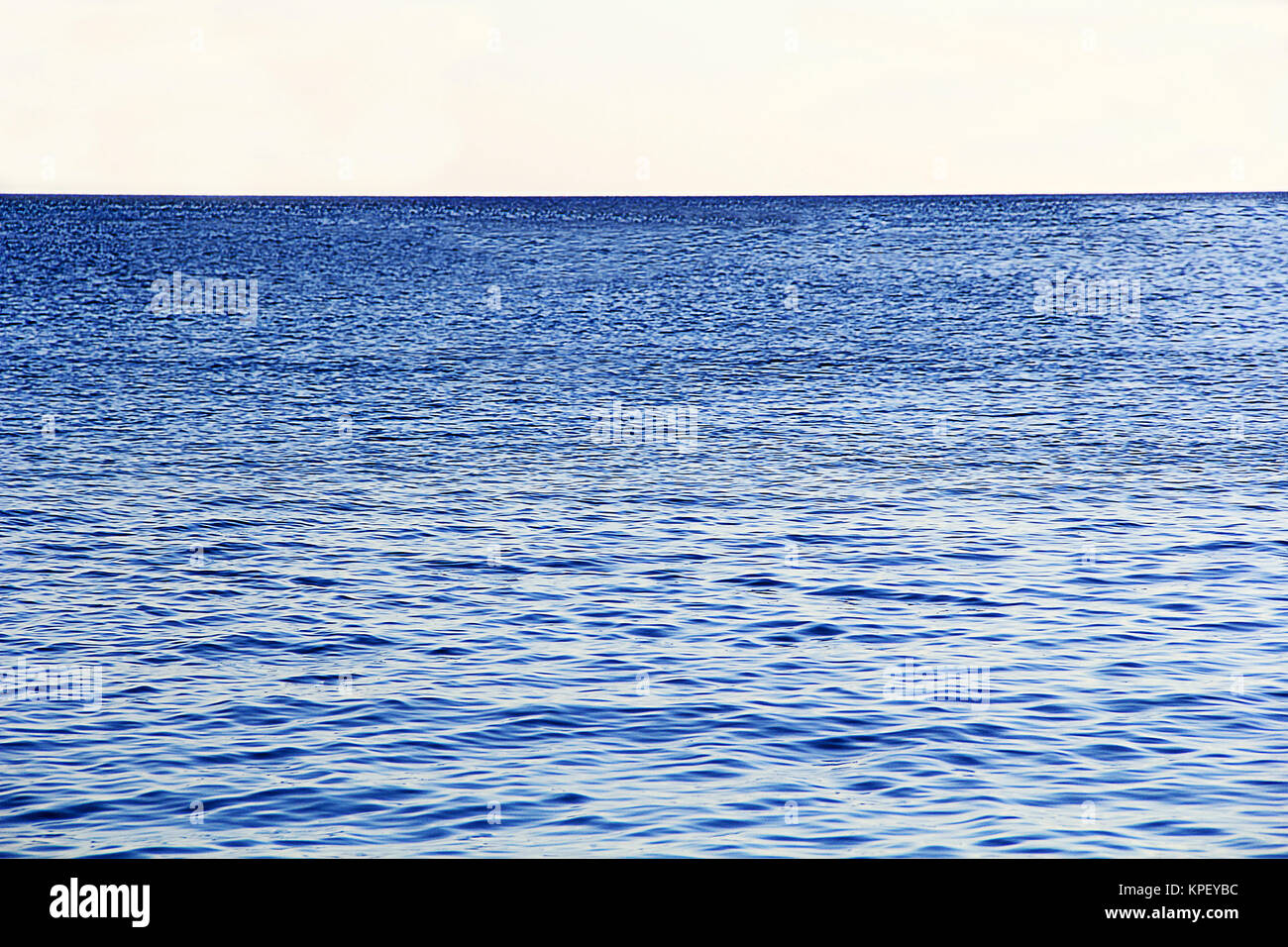 Seascape with clean sky Stock Photo - Alamy