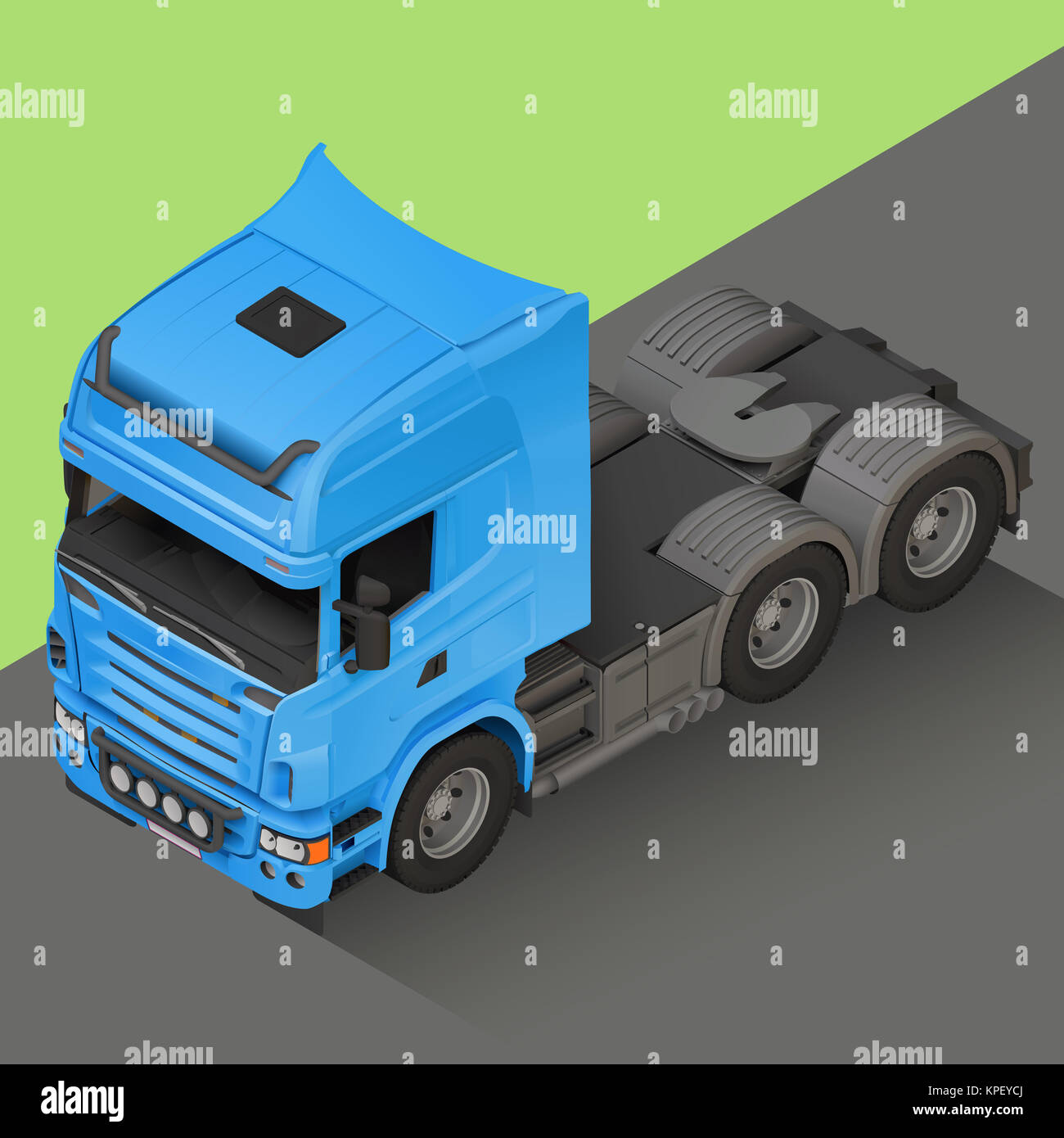 Cargo Truck Isometric High Resolution Stock Photography and Images - Alamy