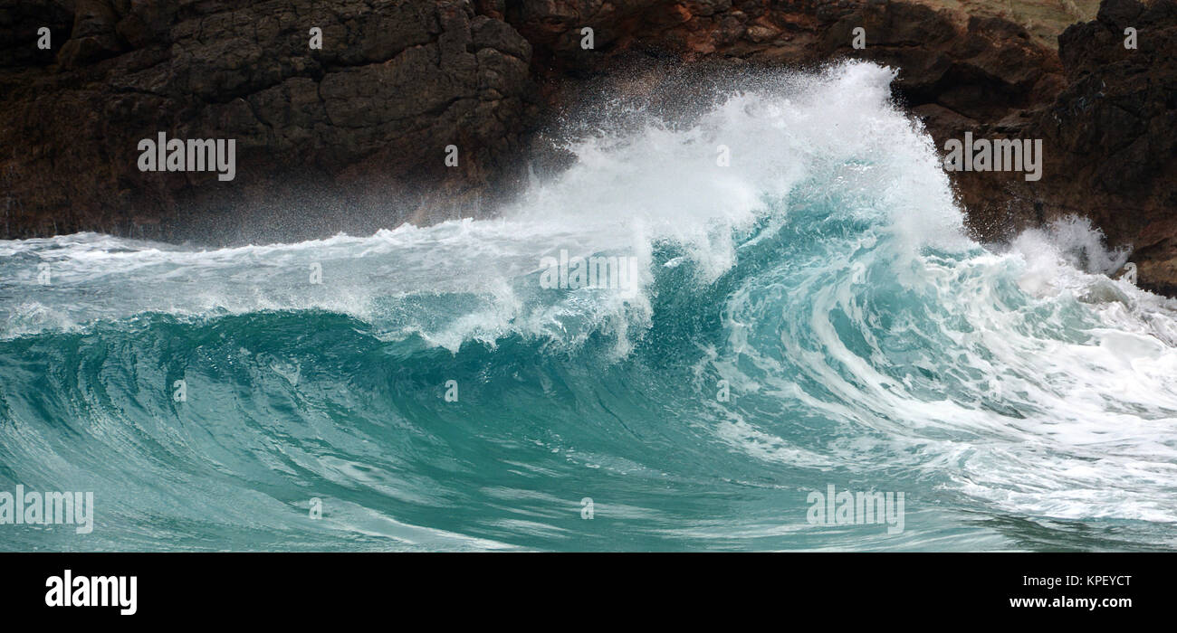 breaking water wave Stock Photo - Alamy