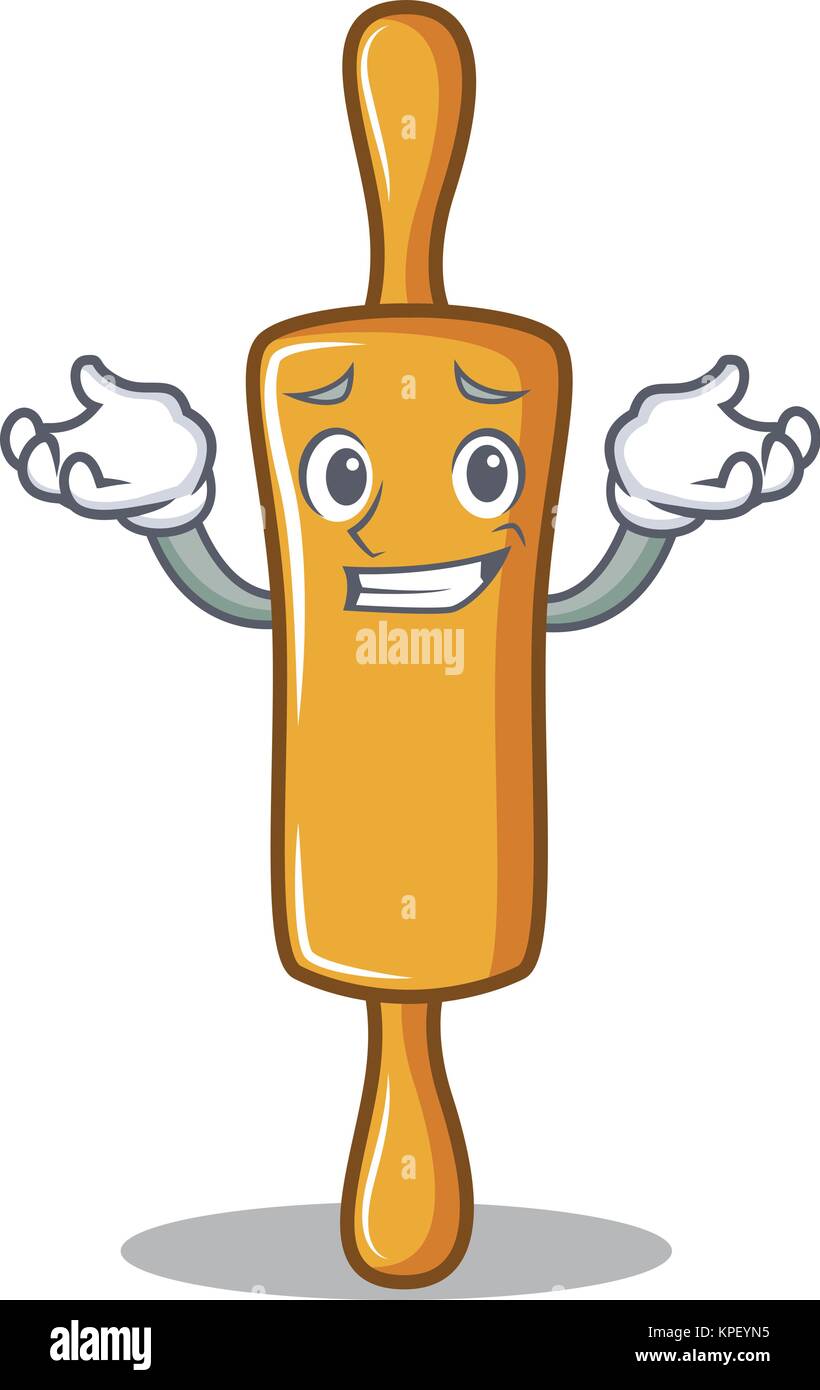 Grinning rolling pin character cartoon Stock Vector Image & Art - Alamy