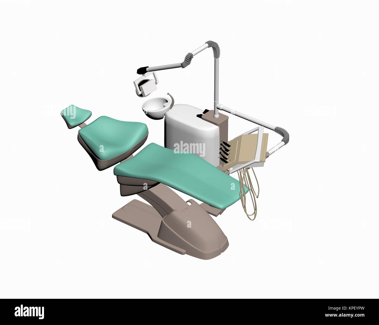 dentist's chair and treatment table Stock Photo - Alamy