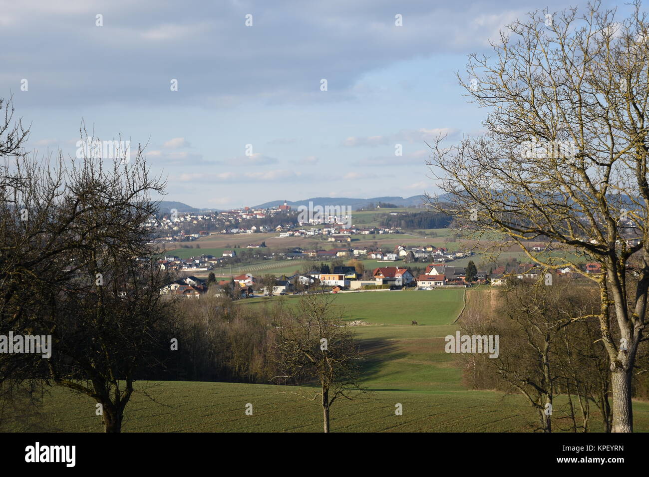 Mill district village fields hi-res stock photography and images - Alamy