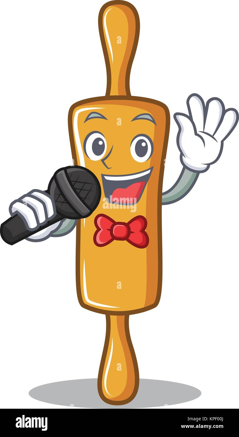 Singing rolling pin character cartoon Stock Vector Image & Art - Alamy