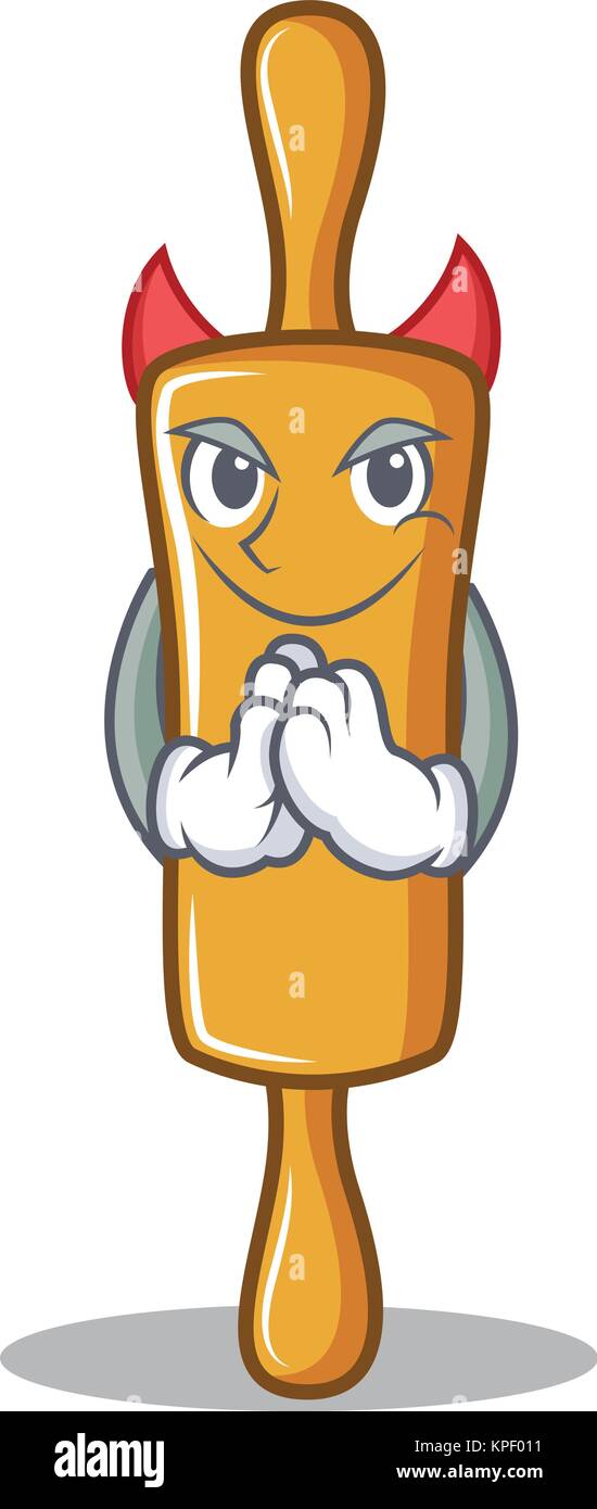 Devil rolling pin character cartoon Stock Vector Image & Art - Alamy