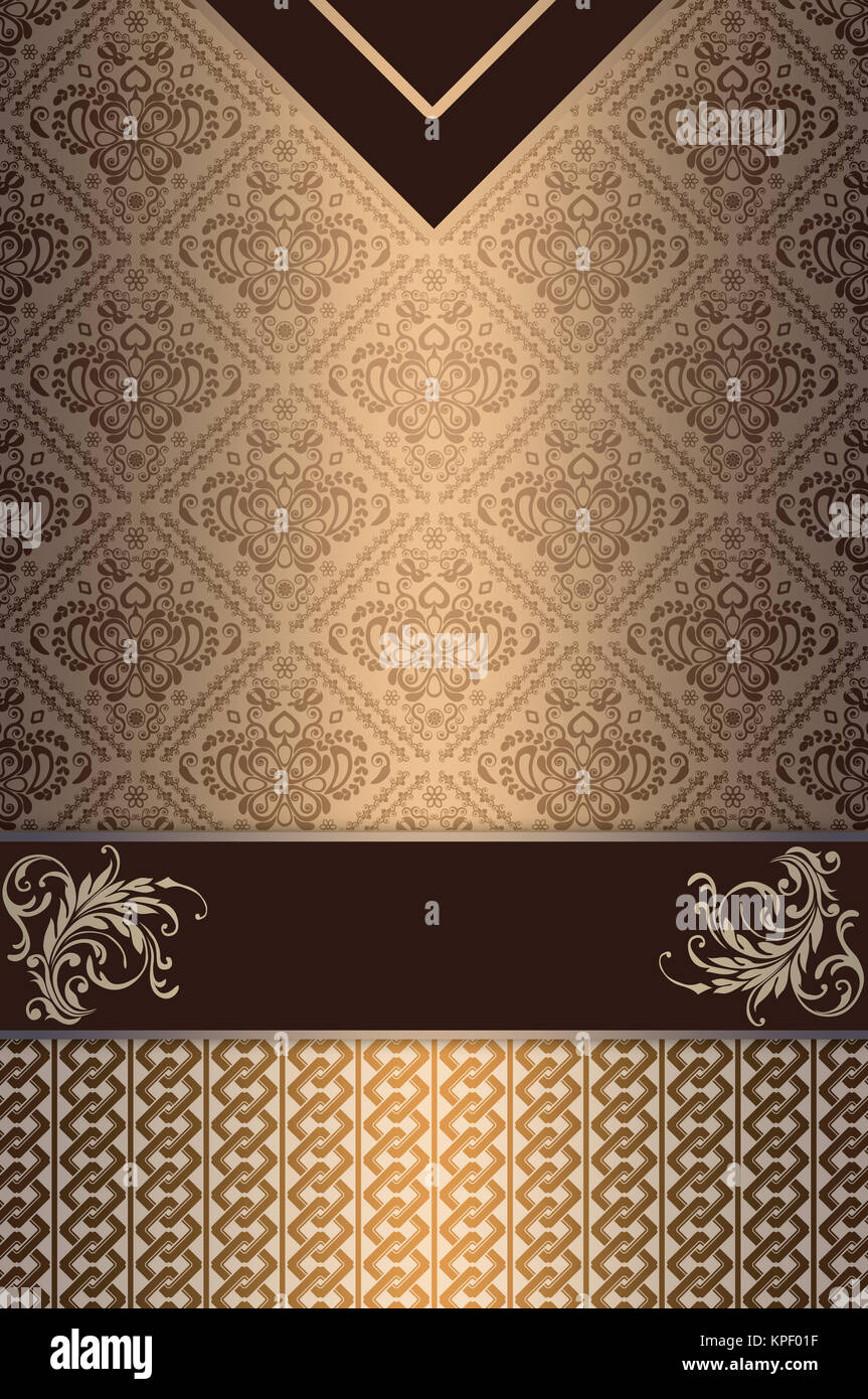 Vintage background with old-fashioned patterns,decorative ornament and ...