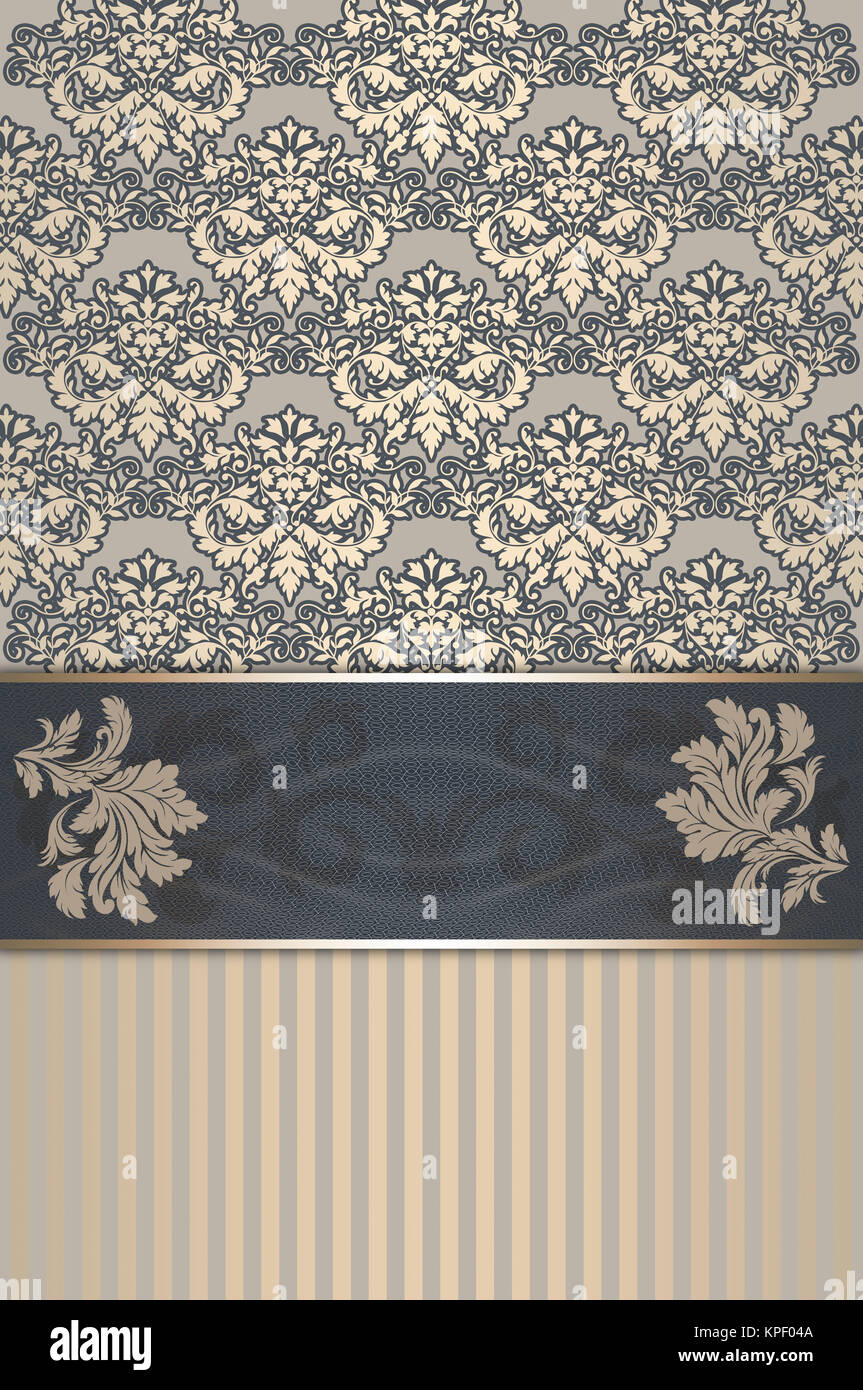 Decorative background with vintage patterns Stock Photo - Alamy