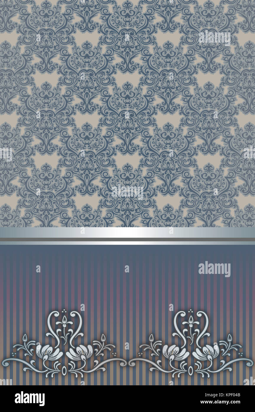 Decorative background with vintage patterns Stock Photo - Alamy