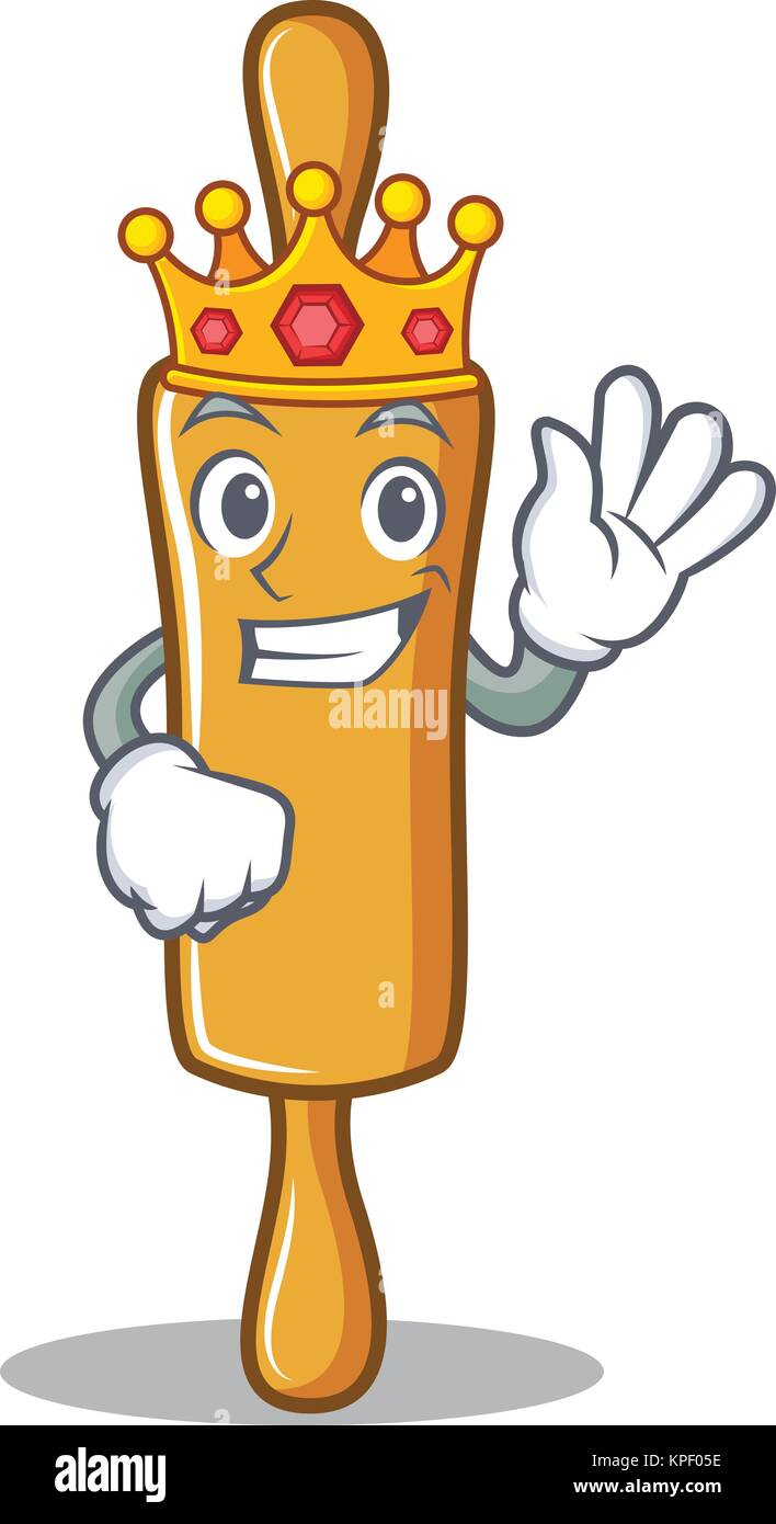King rolling pin character cartoon Stock Vector Image & Art - Alamy