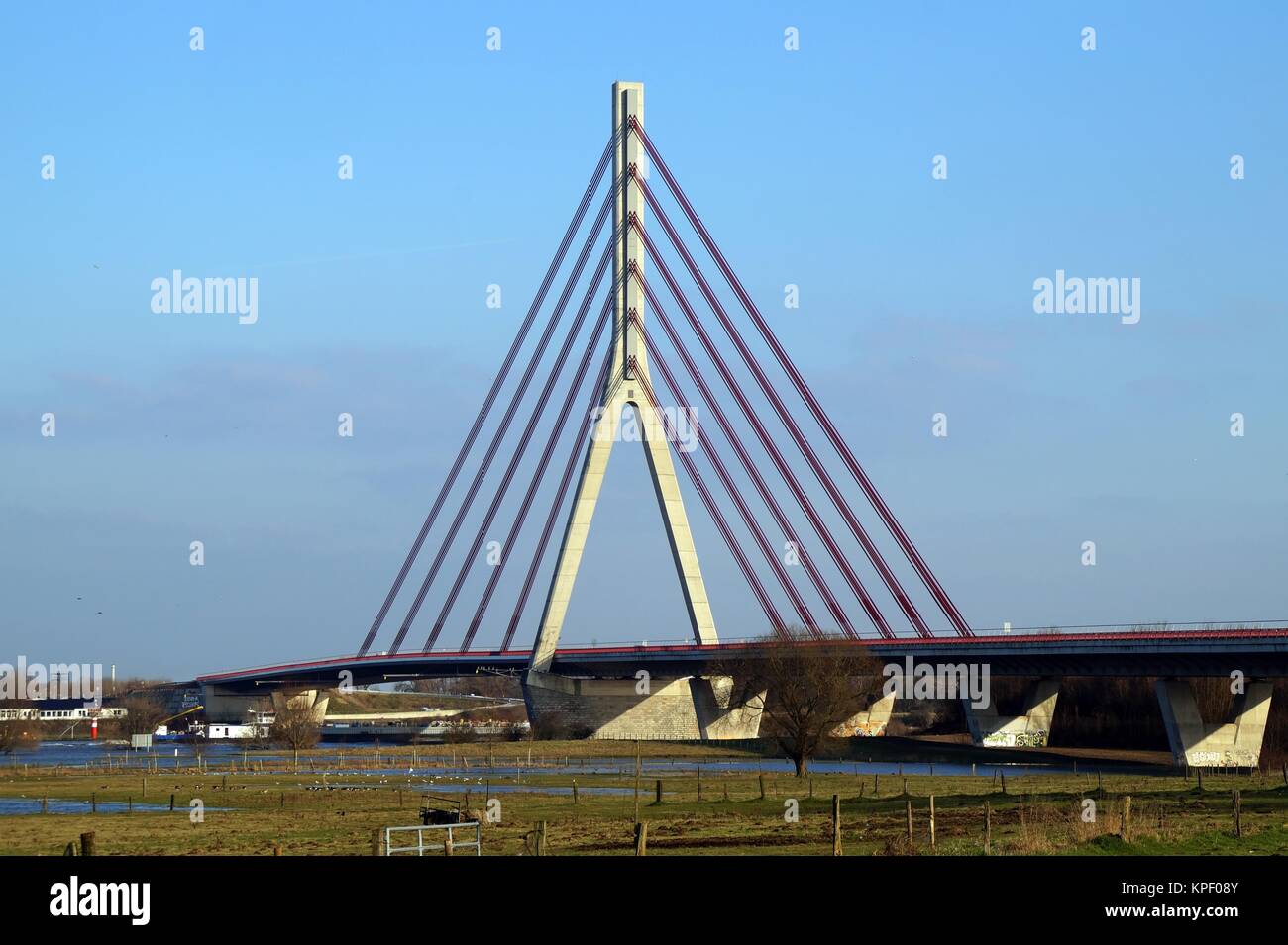 Lower Rhine Bridge Wesel Stock Photo - Alamy