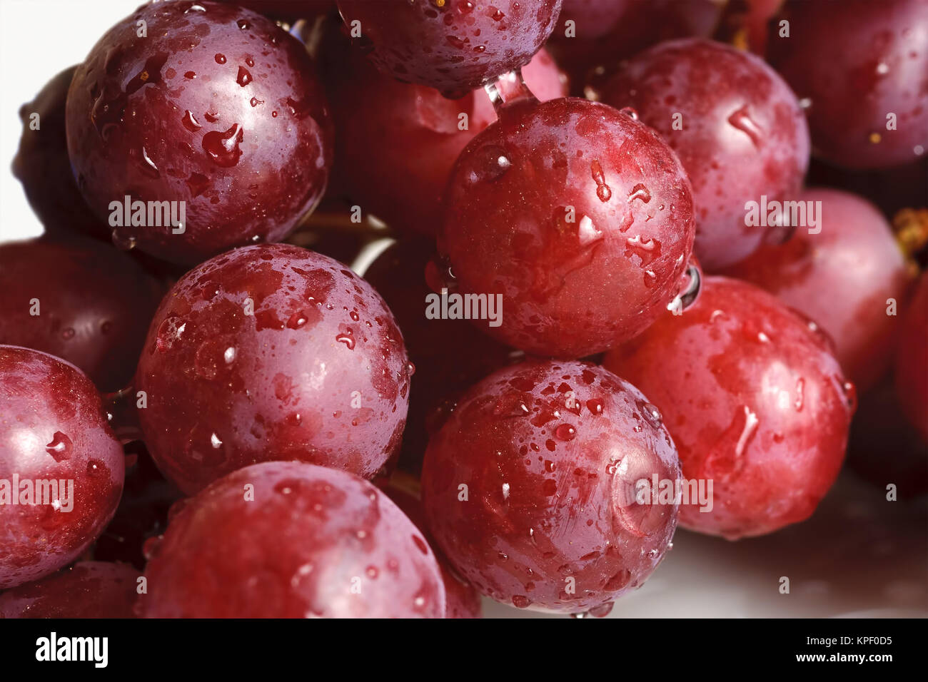 Detailaufnahme von roten Weintrauben Stock Photo - Alamy