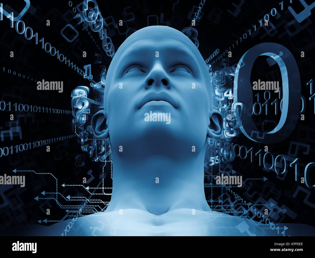 Modern Digital Thoughts Stock Photo - Alamy