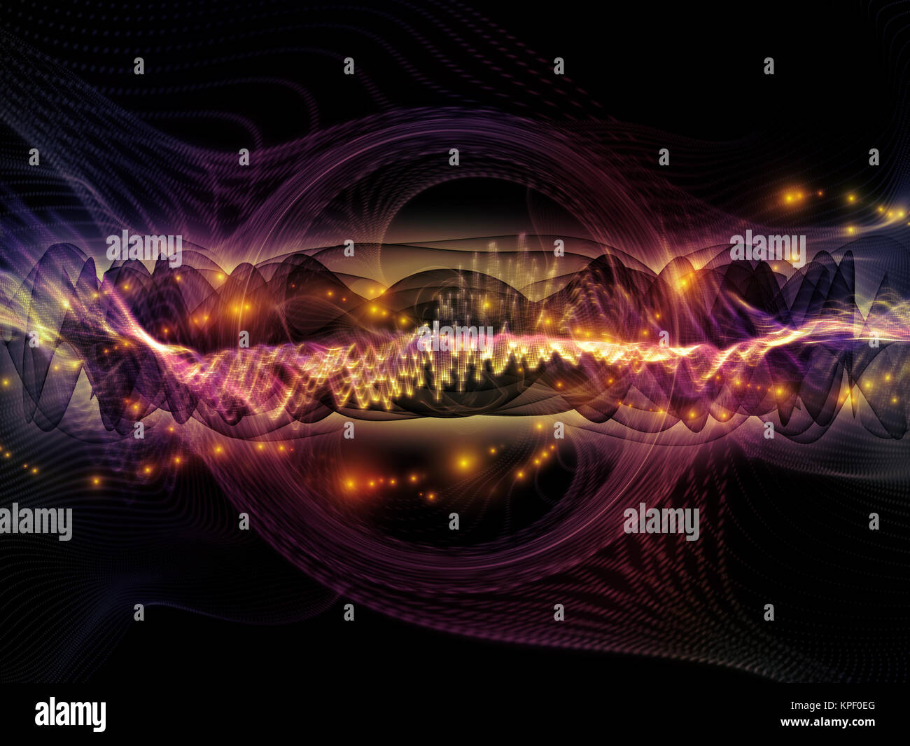 Virtualization of Sound Wave Stock Photo - Alamy