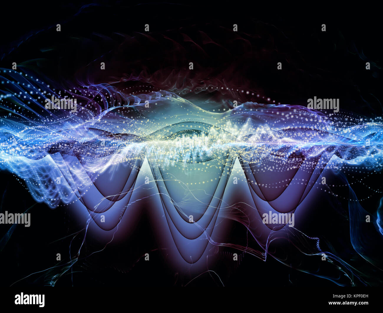 Digital Light Wave Stock Photo - Alamy
