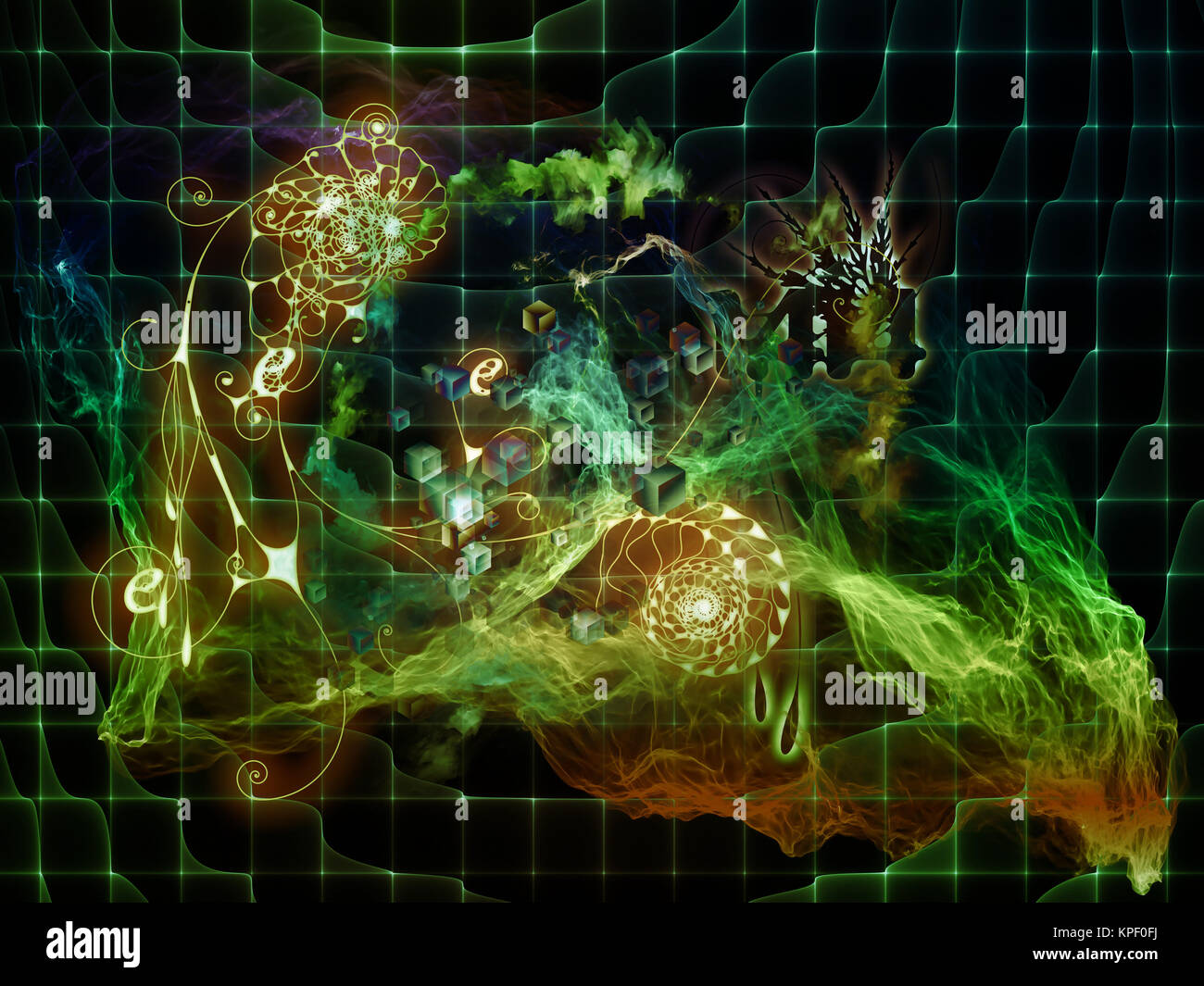 Evolving Math Visualization Stock Photo - Alamy