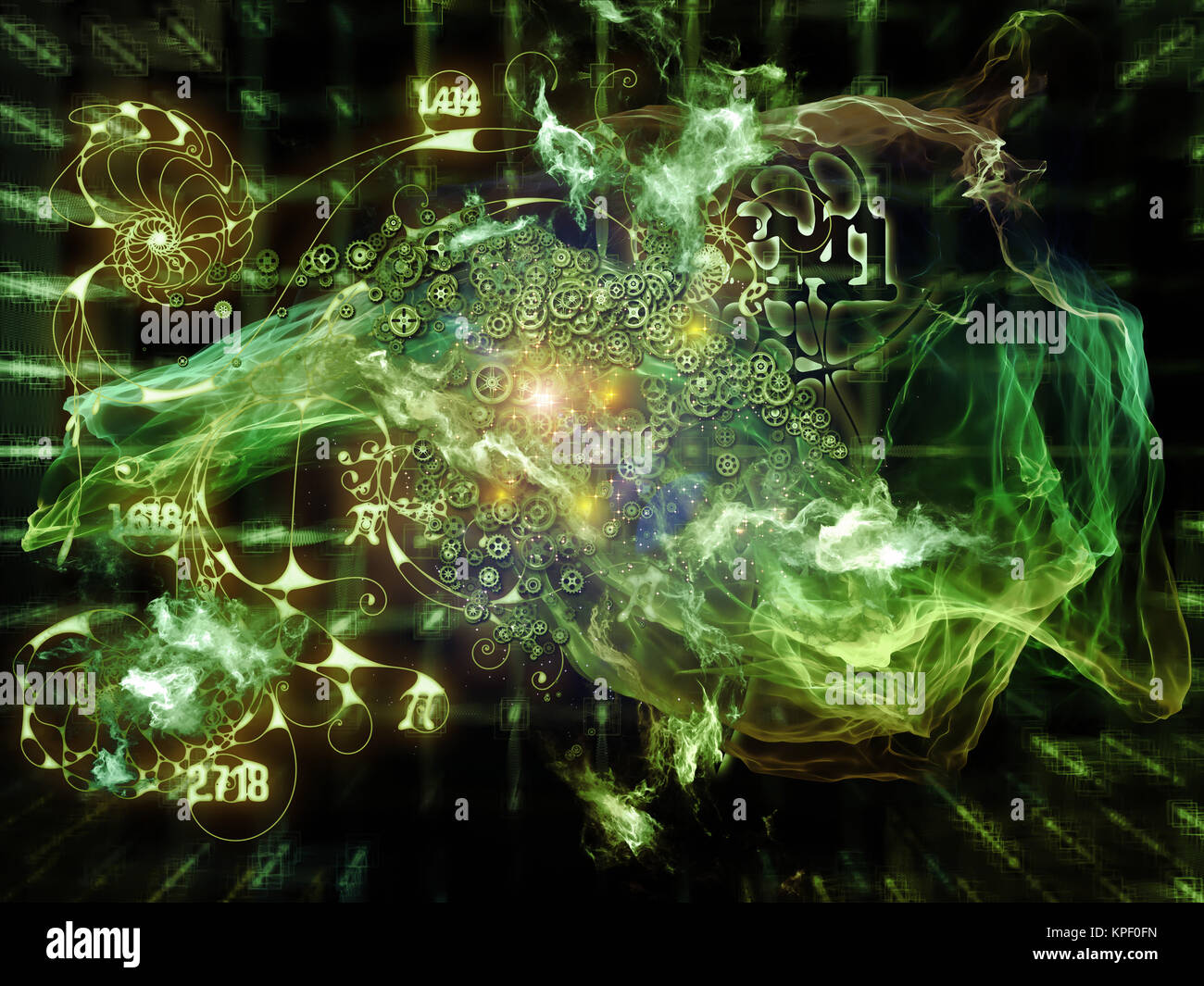 Unfolding of Math Visualization Stock Photo - Alamy