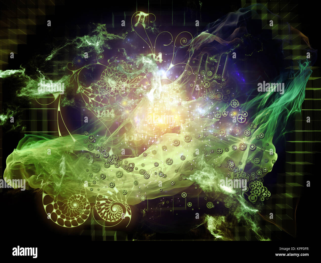 Depth of Math Visualization Stock Photo - Alamy