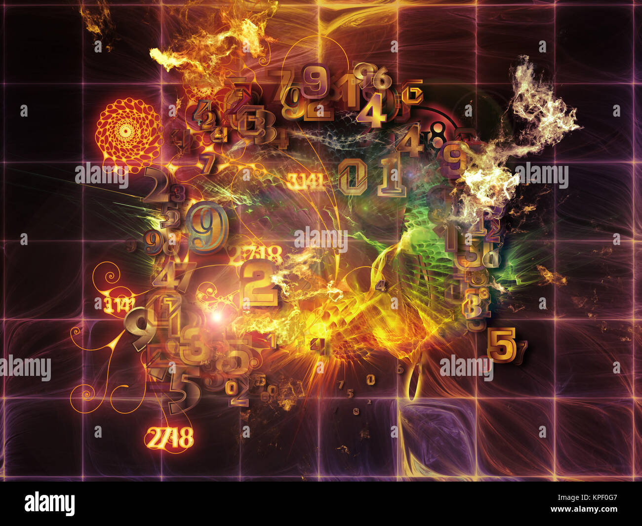 Vivid Math Visualization Stock Photo - Alamy