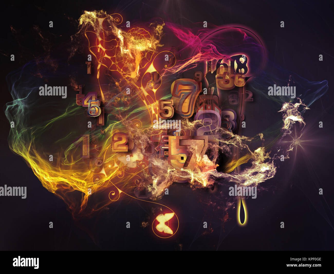 Math Visualization Backdrop Stock Photo - Alamy