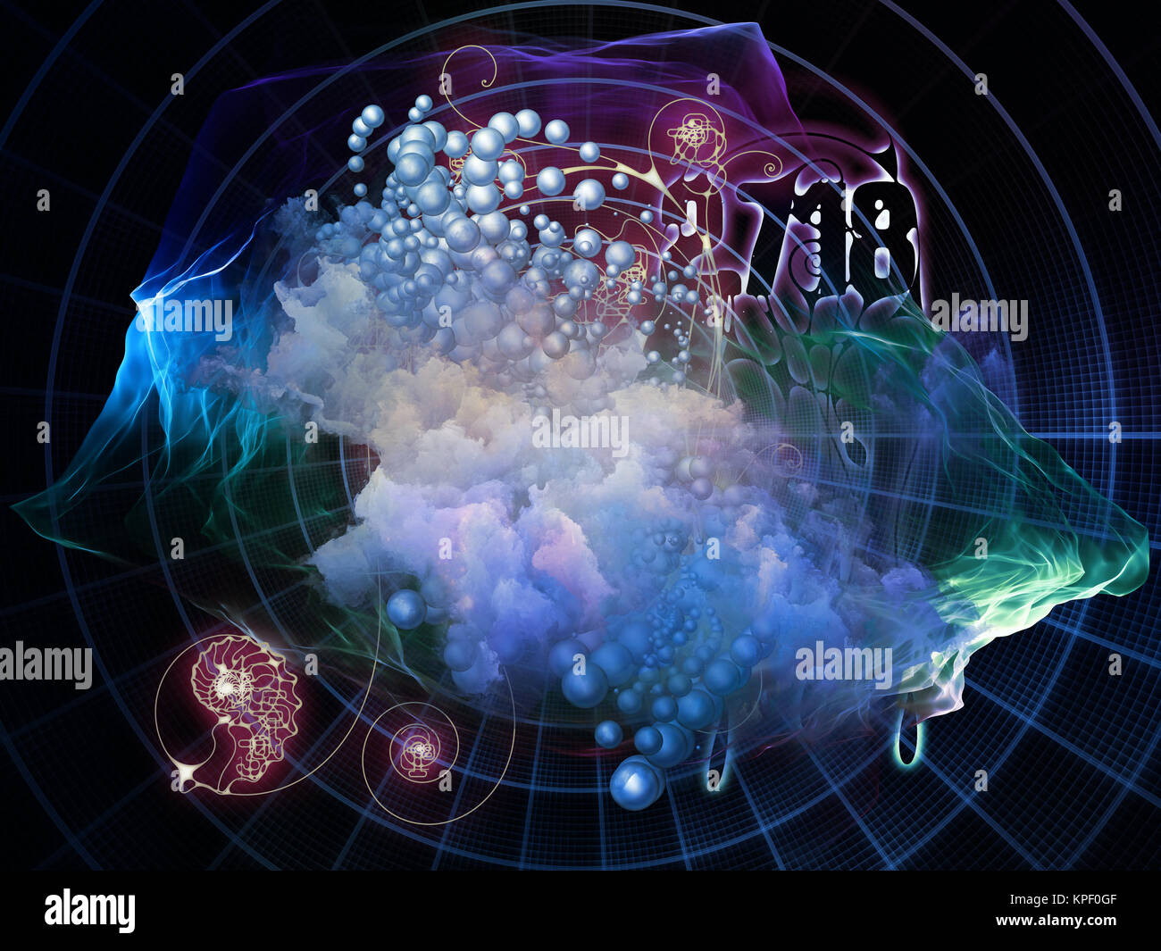 Unfolding of Math Visualization Stock Photo - Alamy