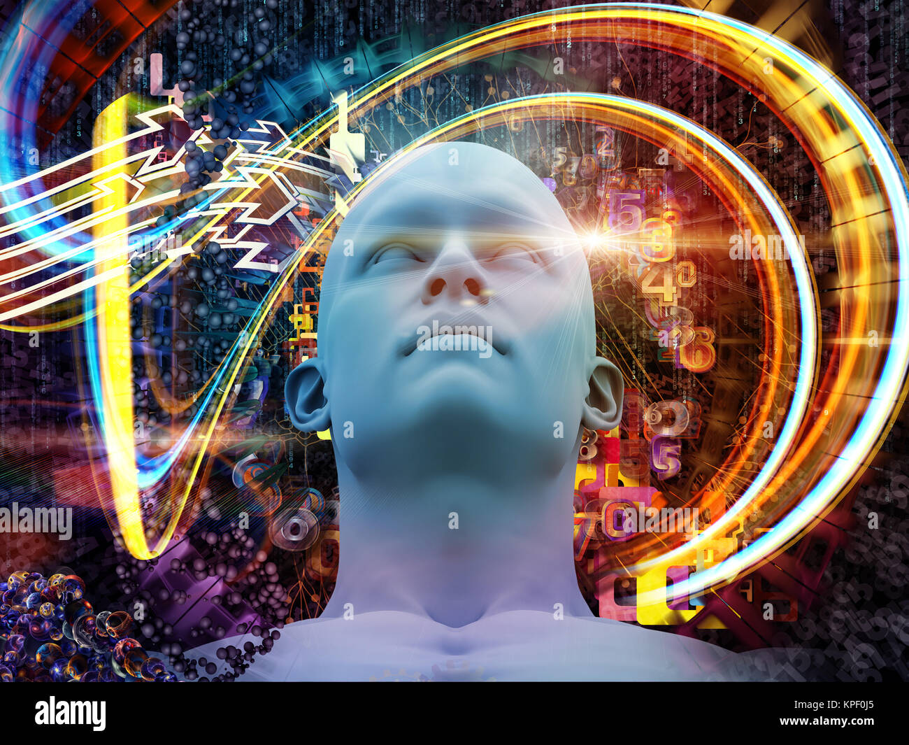 Propagation of Digital Thoughts Stock Photo - Alamy