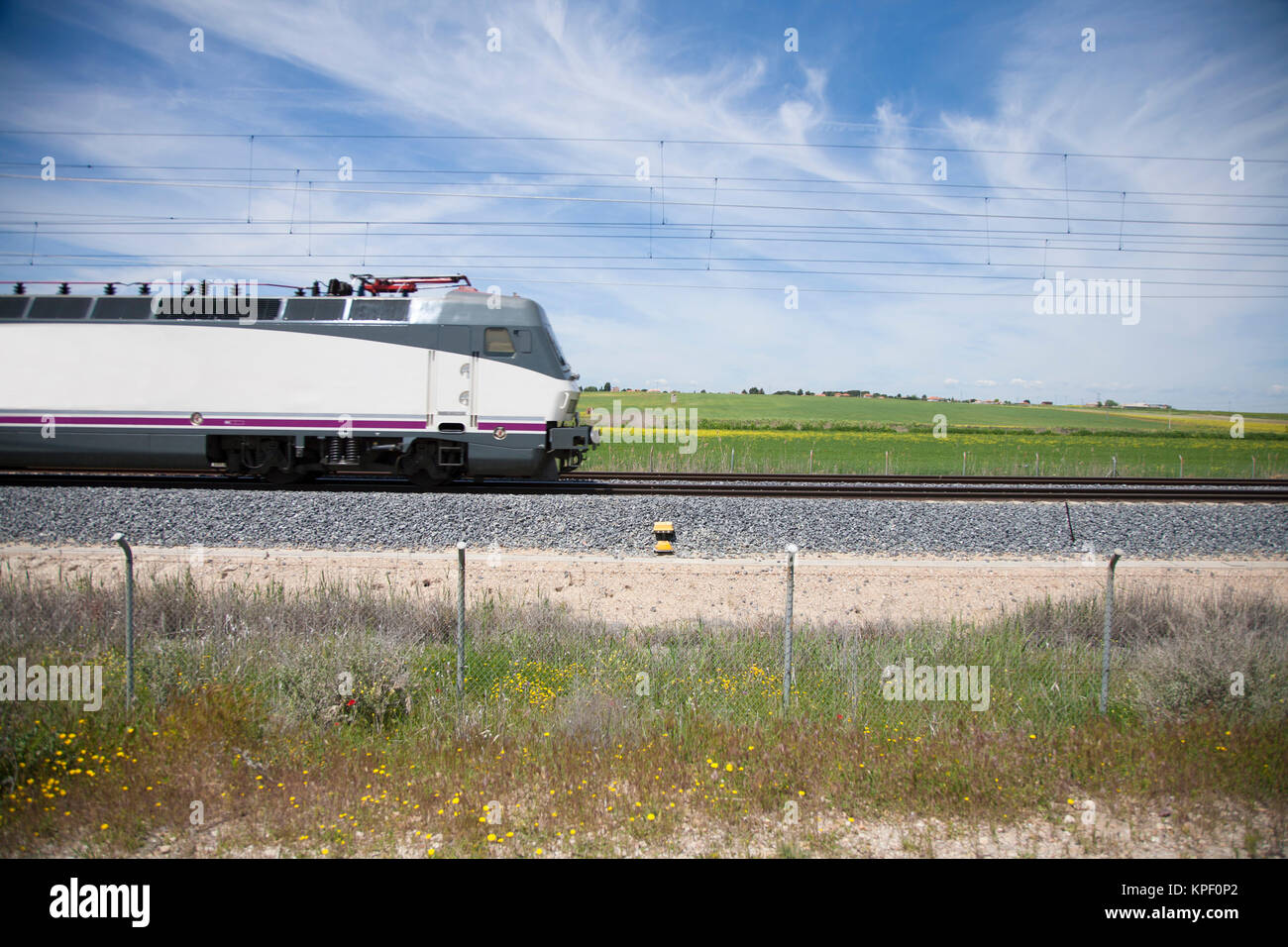 profile of locomotive Stock Photo - Alamy