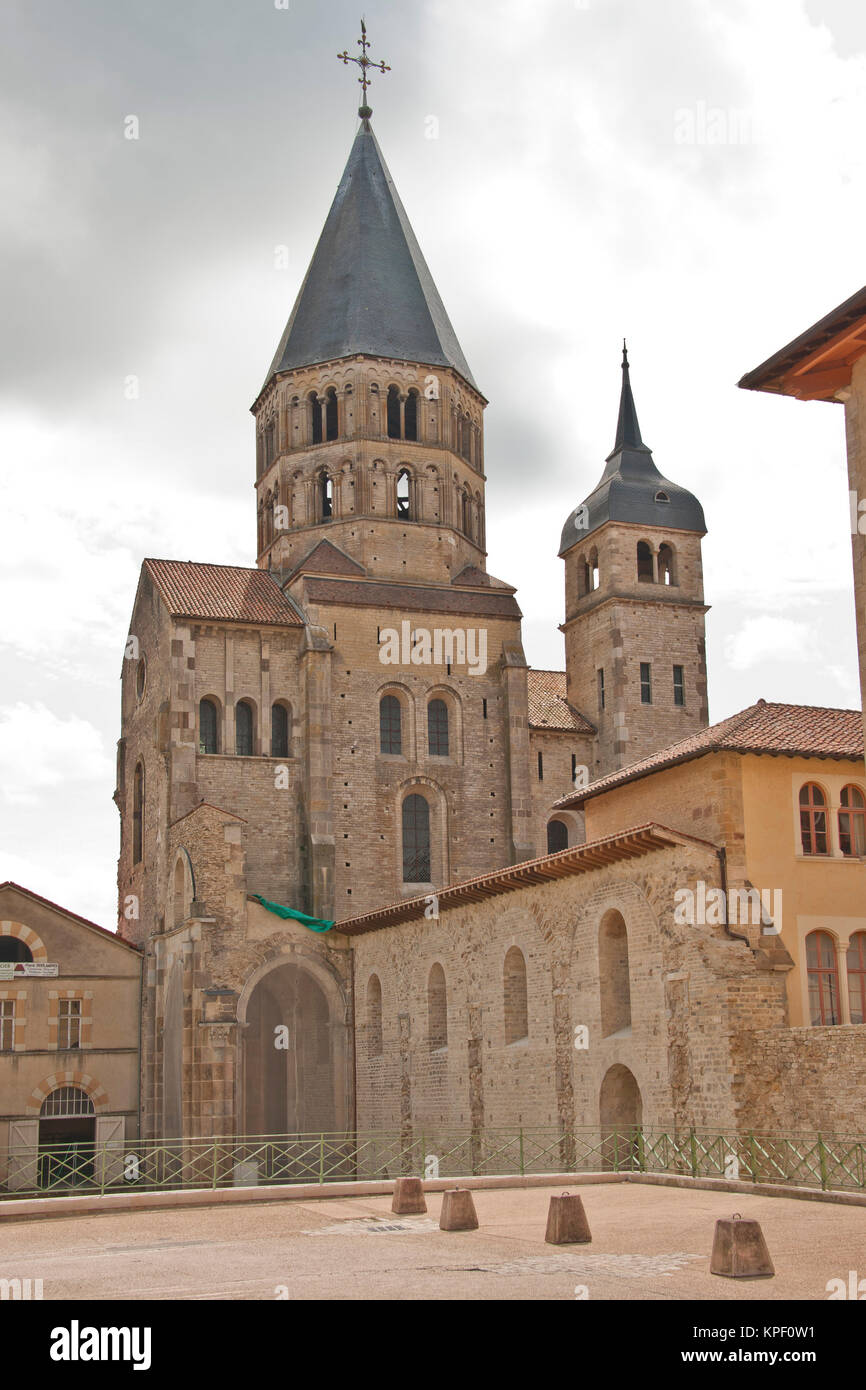 remains of the cluny abbey Stock Photo - Alamy