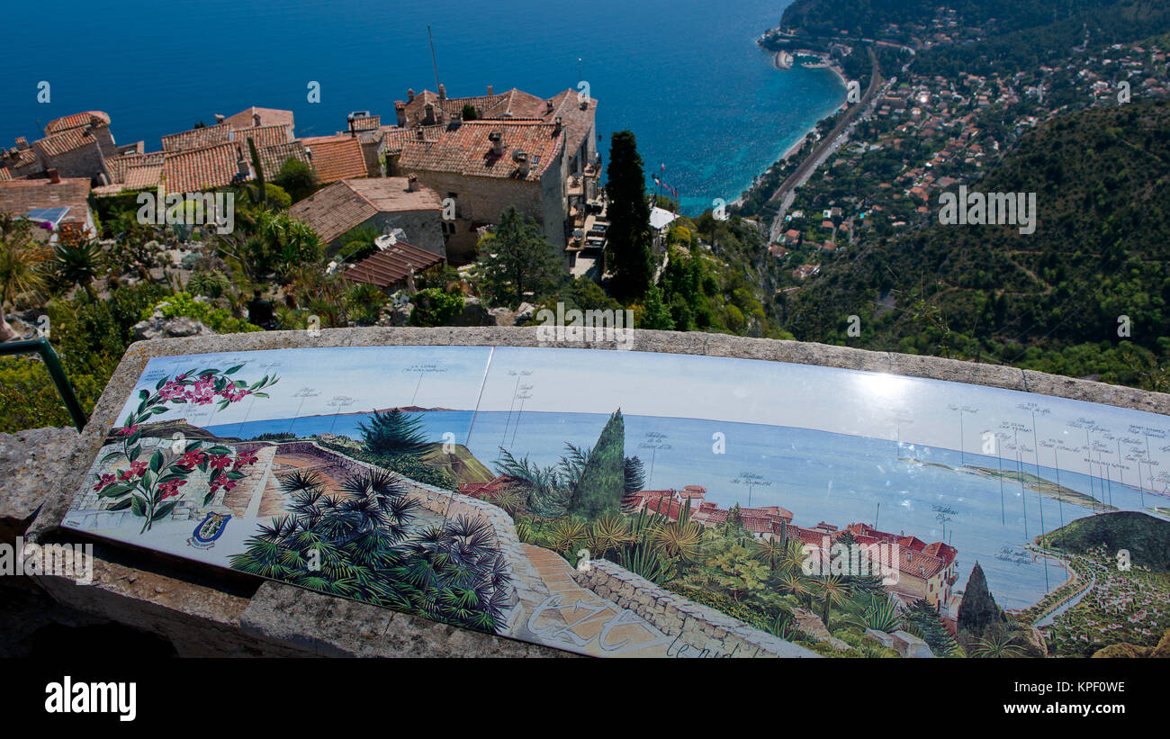 The Village of Eze Stock Photo - Alamy