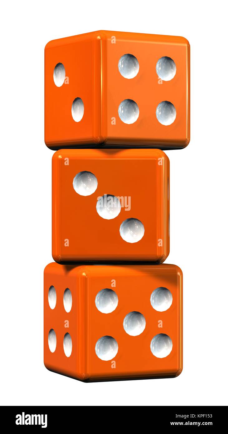 orange cube - insulated on white background Stock Photo - Alamy