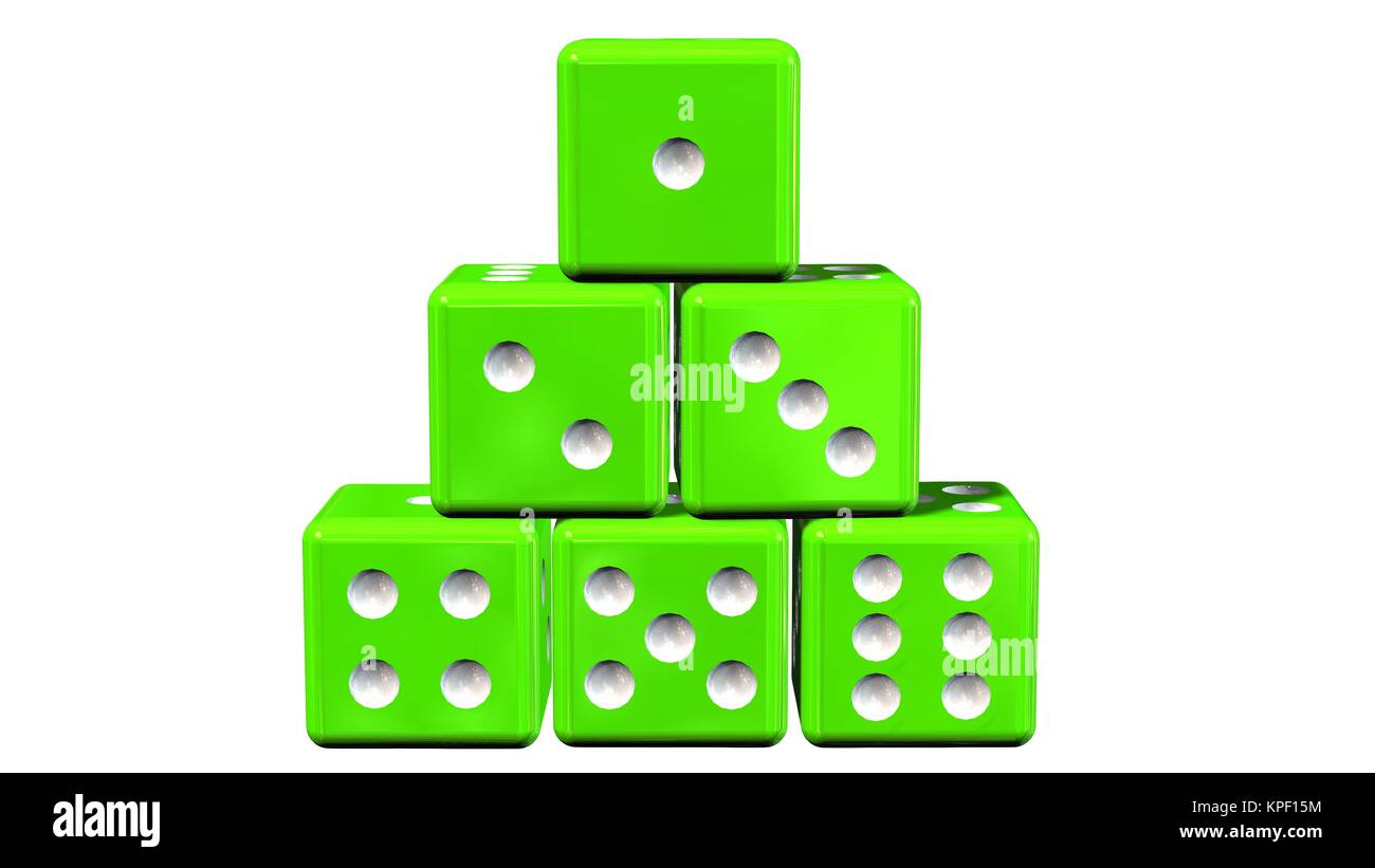 Pyramid of cube - insulated on white background Stock Photo - Alamy