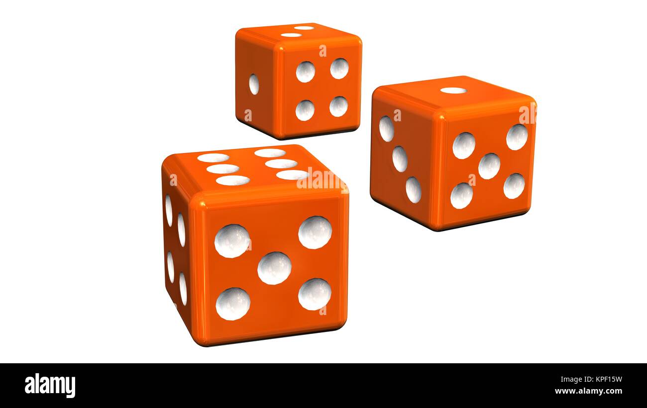orange cube - insulated on white background Stock Photo - Alamy