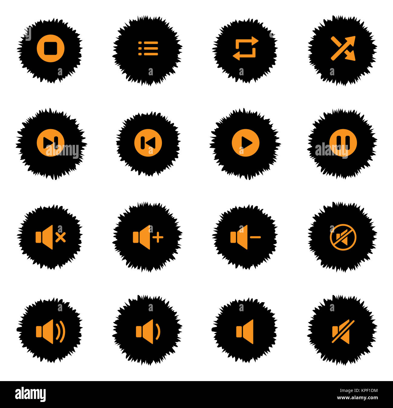 Media player icons Stock Photo - Alamy