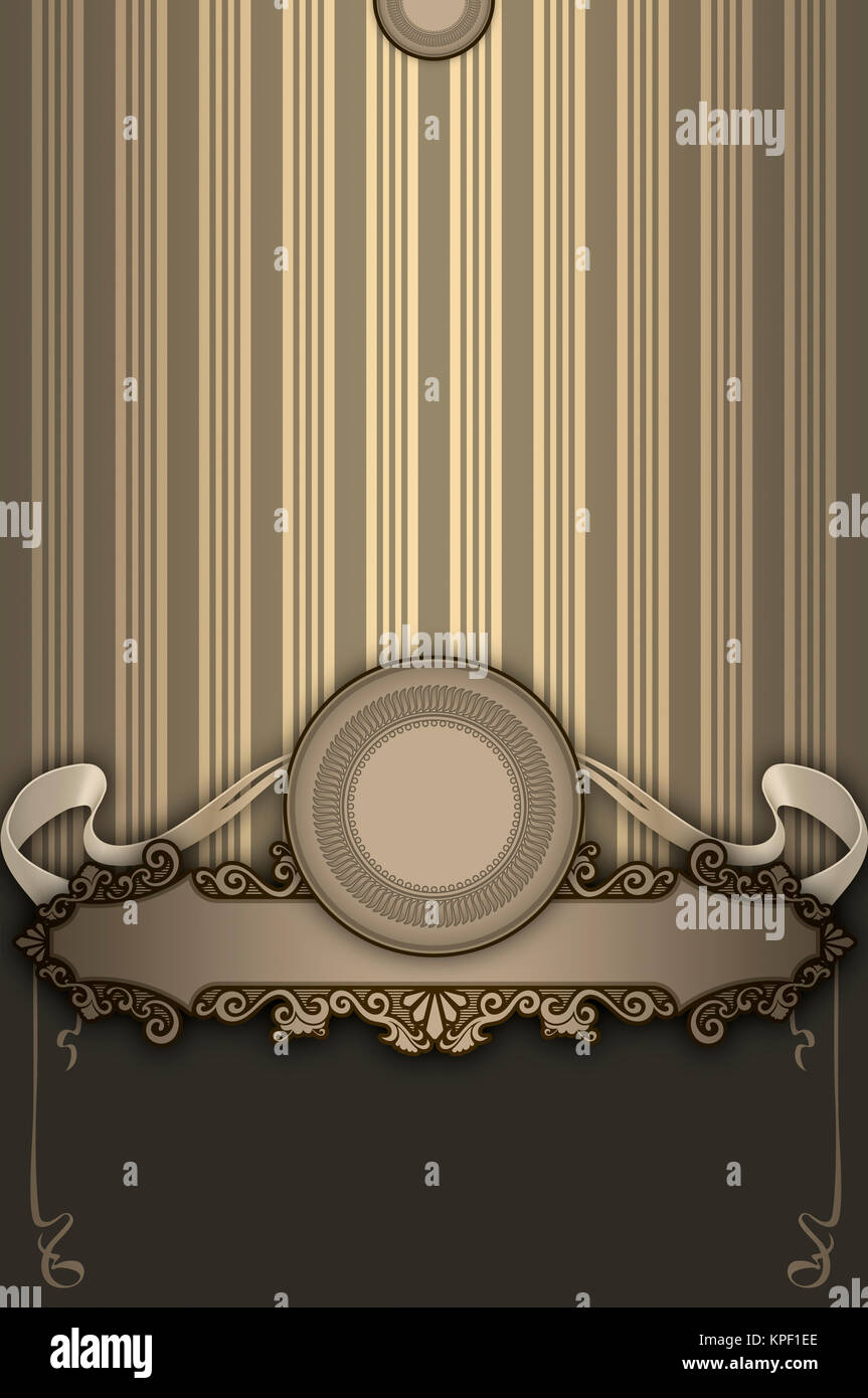 Vintage background with decorative old-fashioned border,elegant frame ...