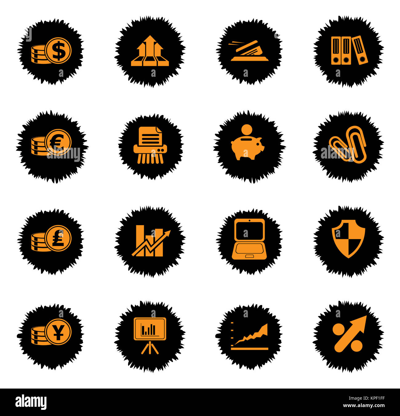 Business simple icons Stock Photo - Alamy