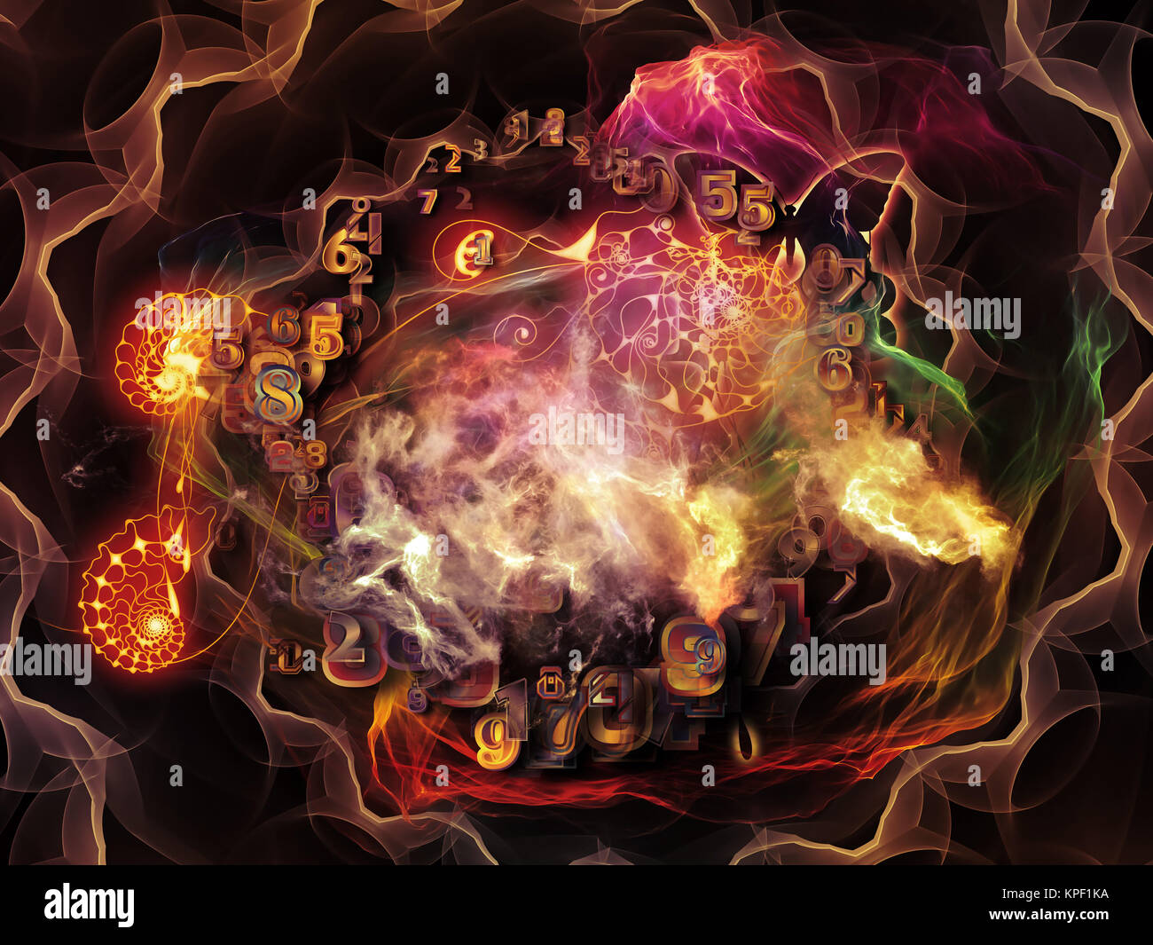 Unfolding of Math Visualization Stock Photo - Alamy