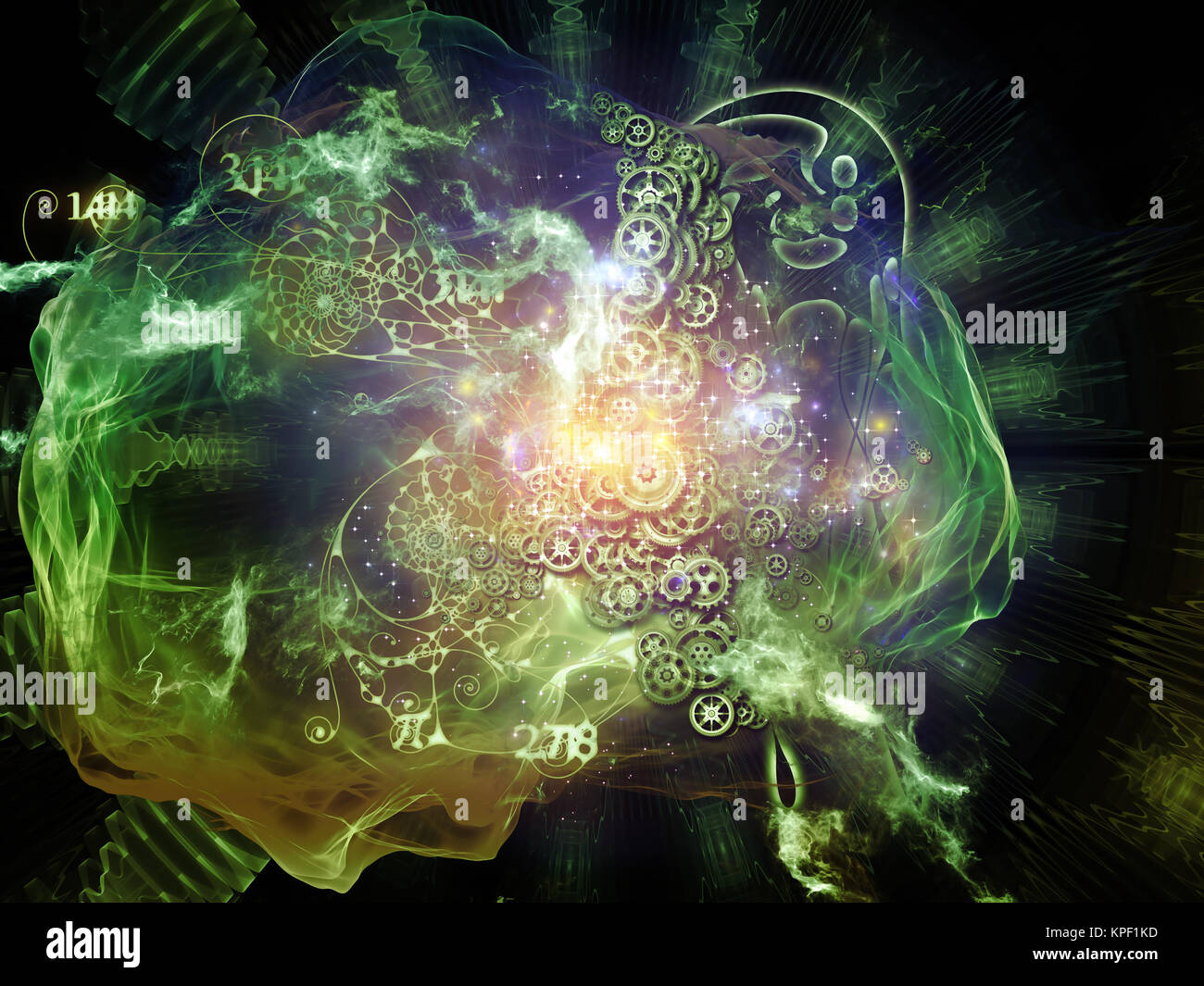 Depth of Math Visualization Stock Photo - Alamy